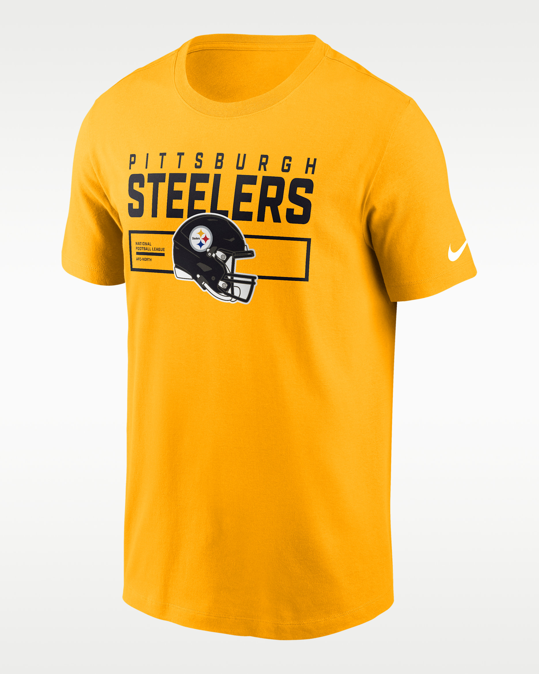 Pittsburgh Steelers Helmet Essential Men's Nike NFL T-Shirt. Nike.com