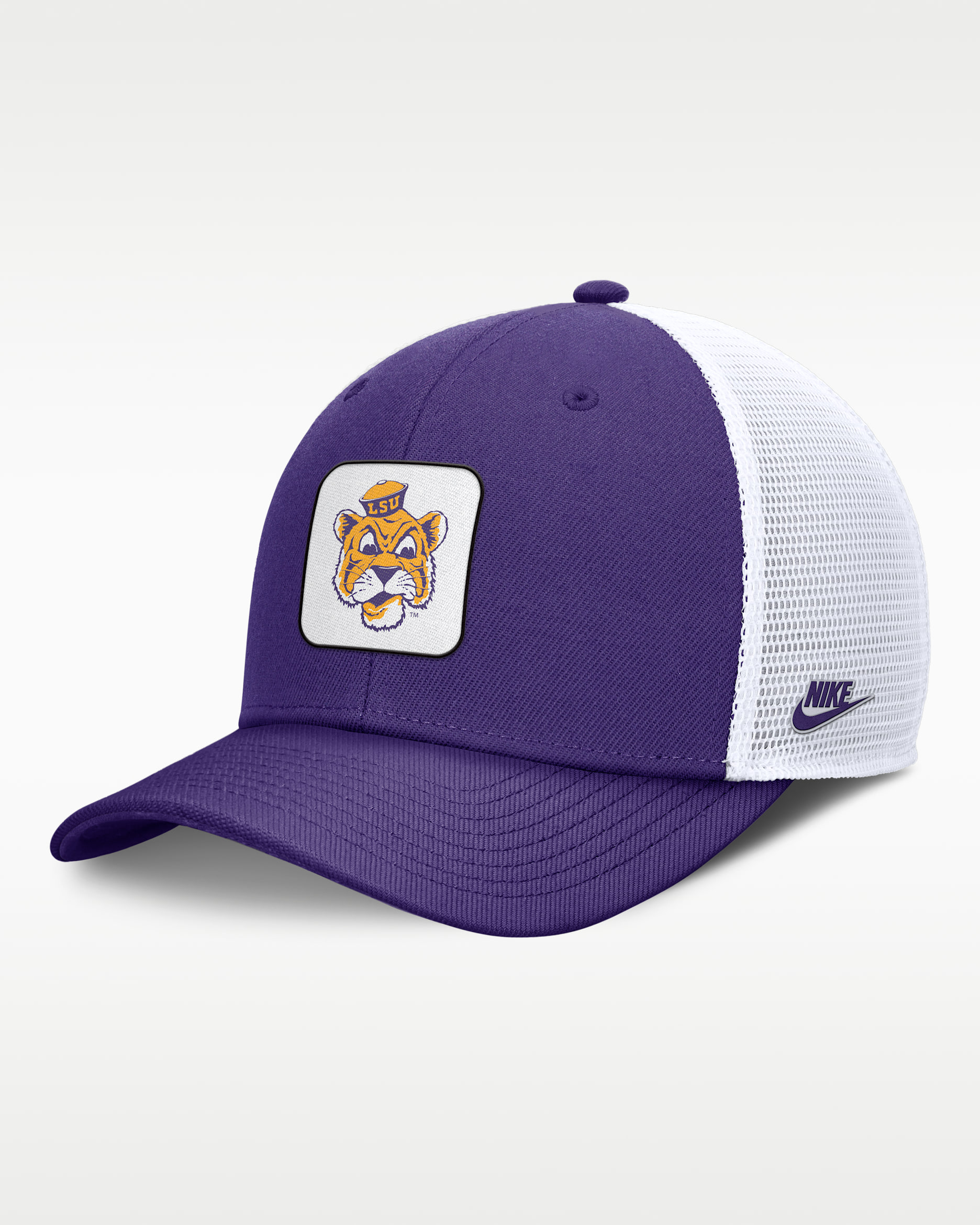Gorra de rejilla universitaria Nike ajustable para hombre LSU Tigers ...
