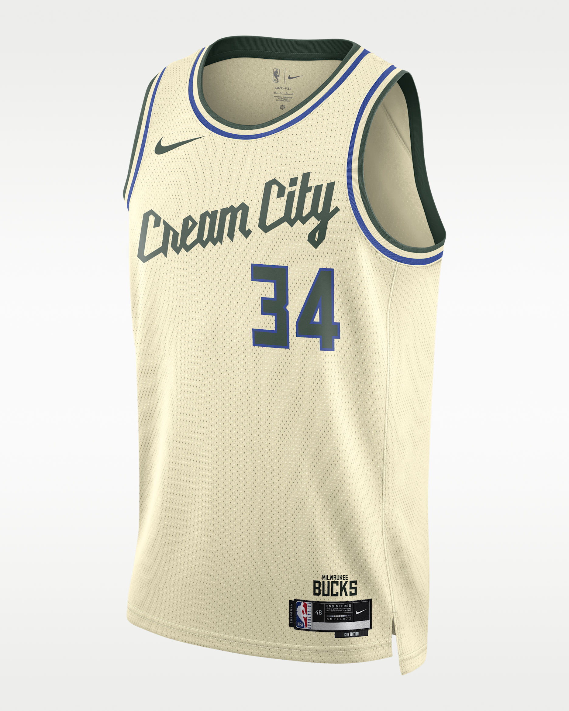 Giannis Antetokounmpo Milwaukee Bucks City Edition Men's Nike NBA ...