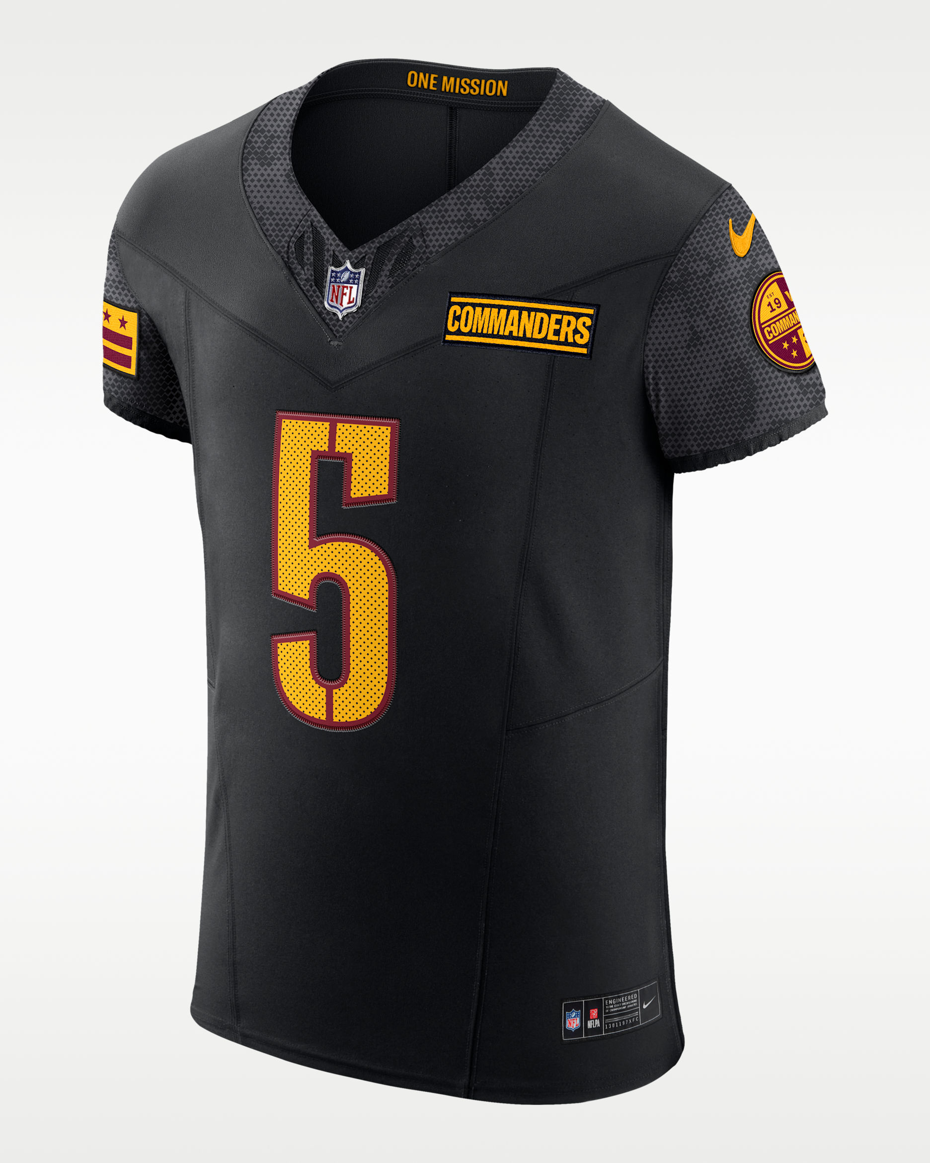 Jayden Daniels Washington Commanders Men's Nike Dri-FIT NFL Elite ...