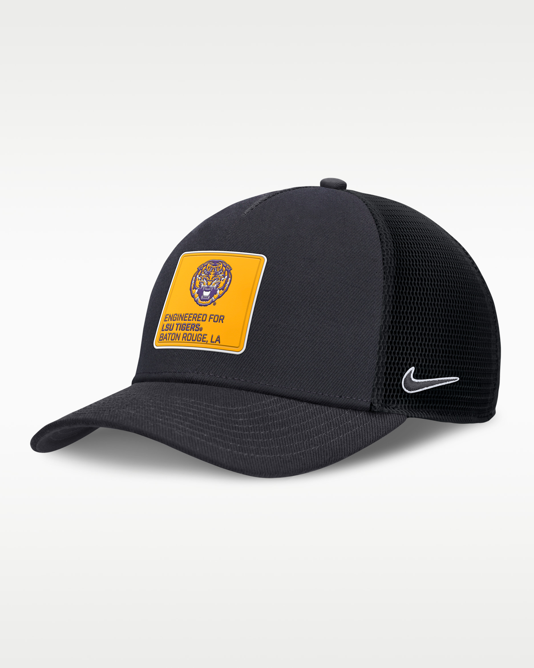 Gorra de rejilla universitaria Nike ajustable para hombre LSU On-Field ...