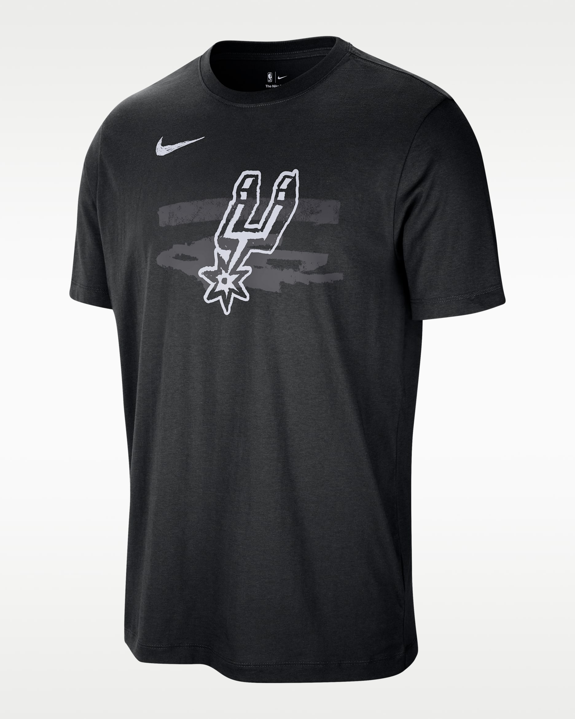 San Antonio Spurs Courtside Men's Nike NBA T-Shirt. Nike SI