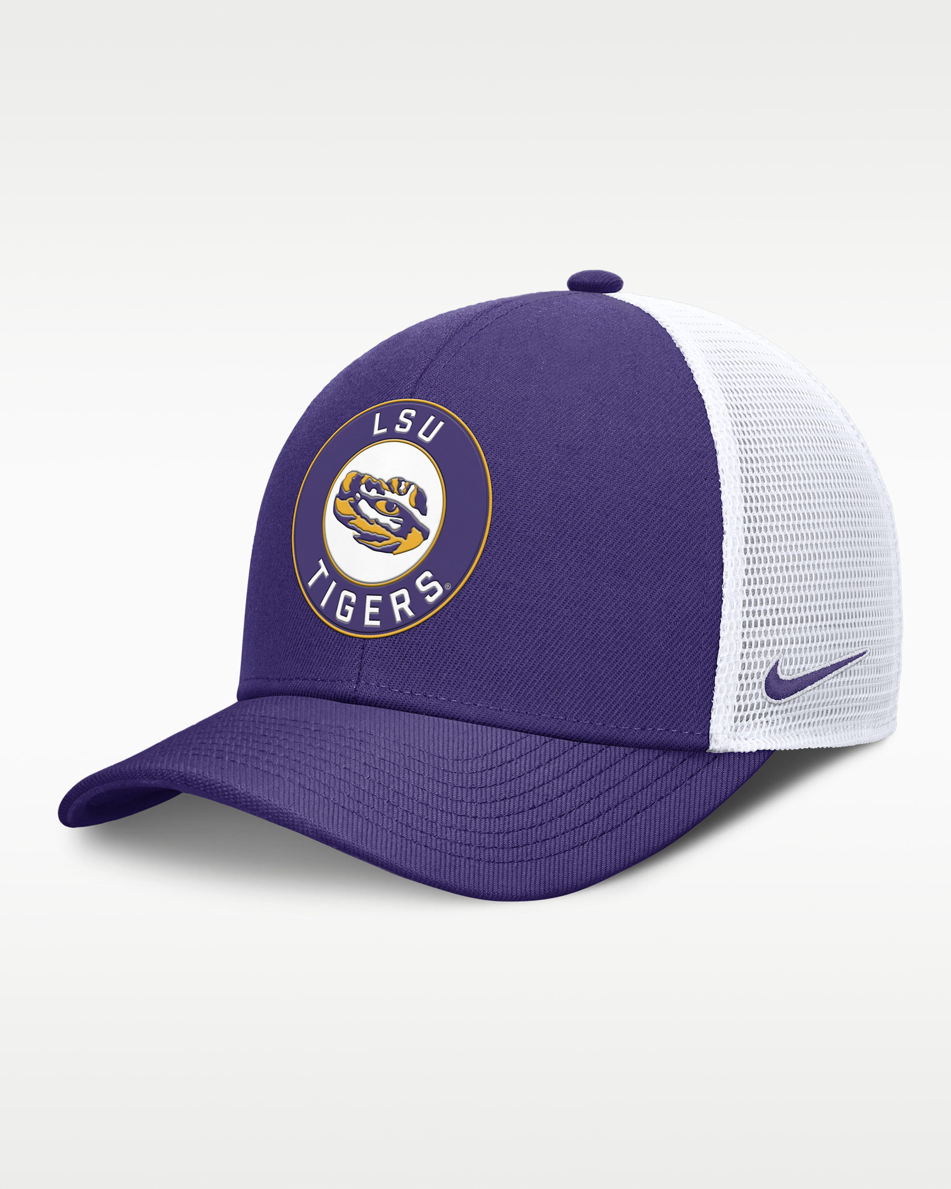 LSU Primetime Rise Men's Nike Dri-FIT College Trucker Adjustable Hat ...