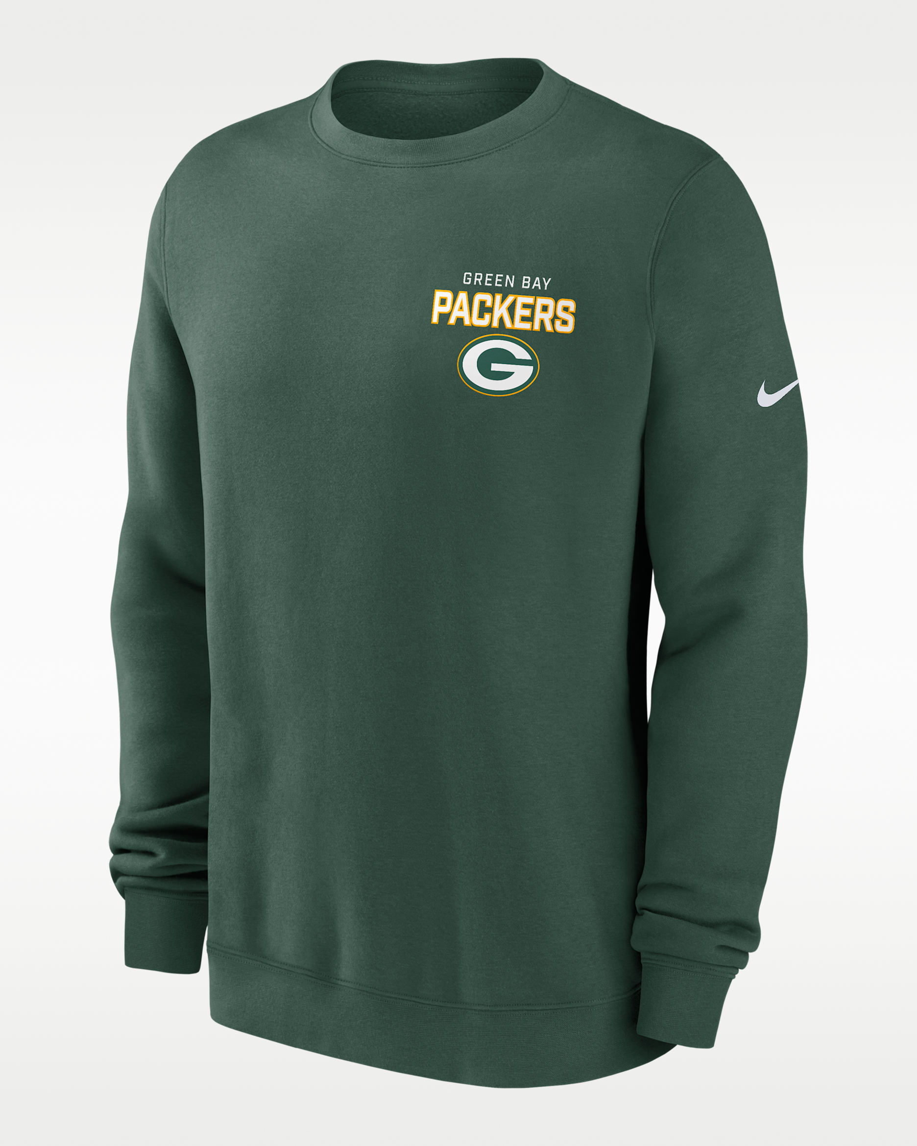 Sudadera de cuello redondo sin cierre Nike de la NFL para hombre Green ...