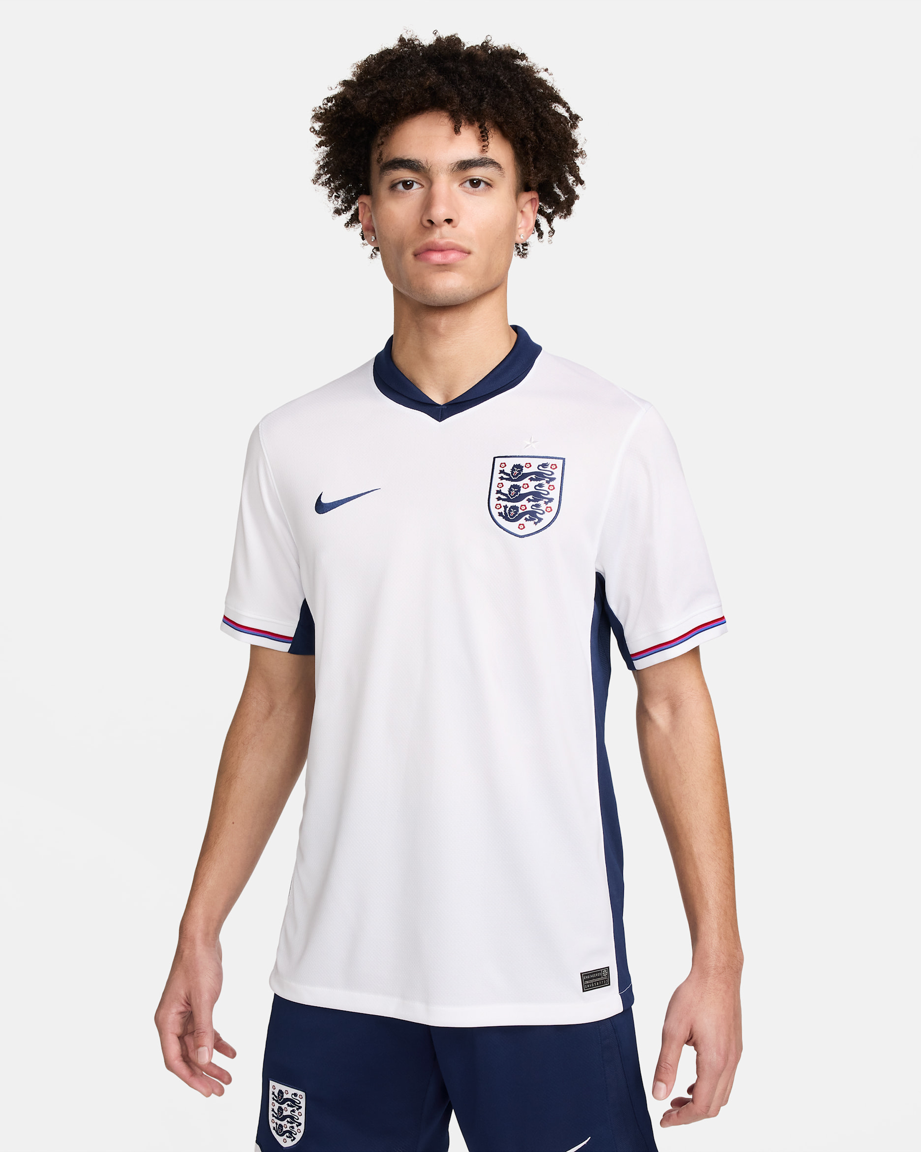 England (Men's Team) 2024/25 Stadium Home Men's Nike Dri-FIT Football ...