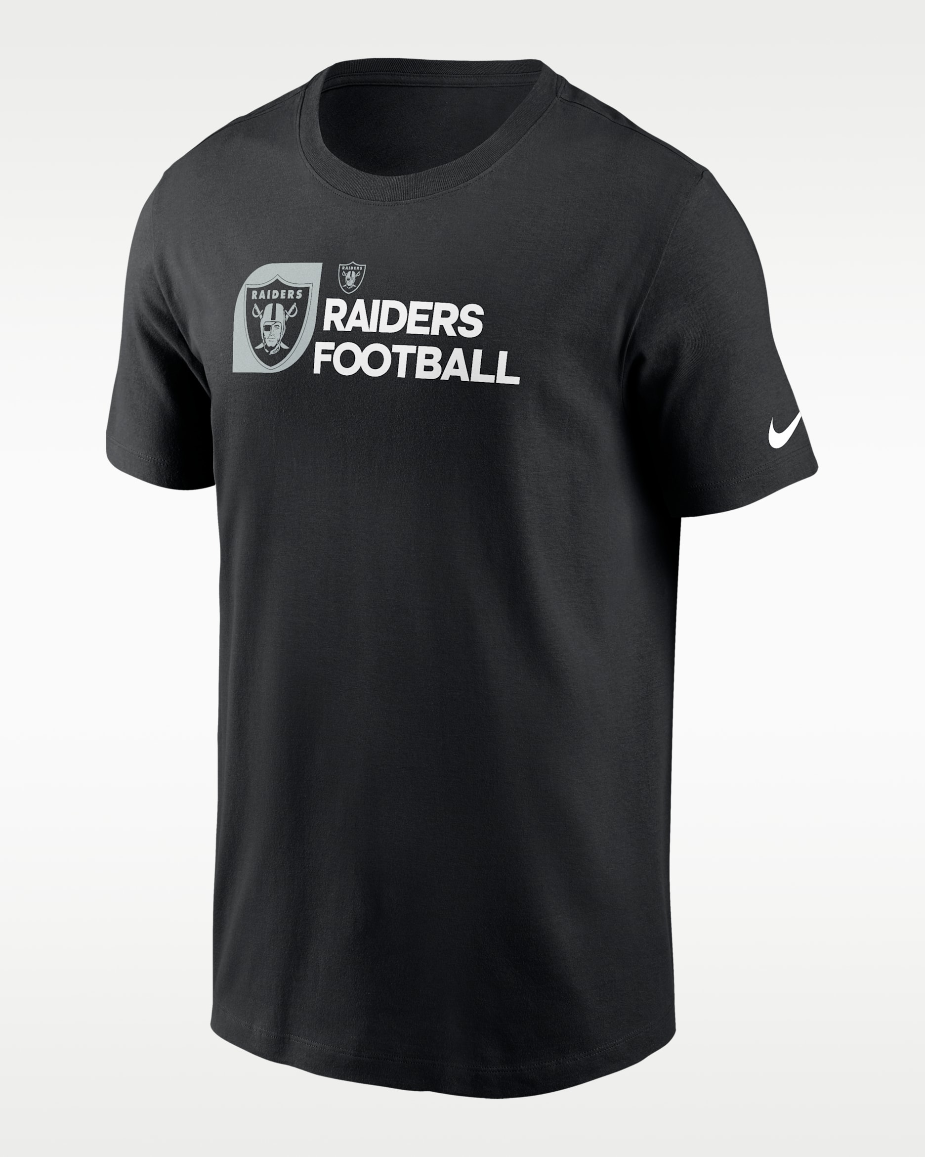 Las Vegas Raiders Team Outline Essential T-Shirt Men's Nike NFL T-Shirt ...