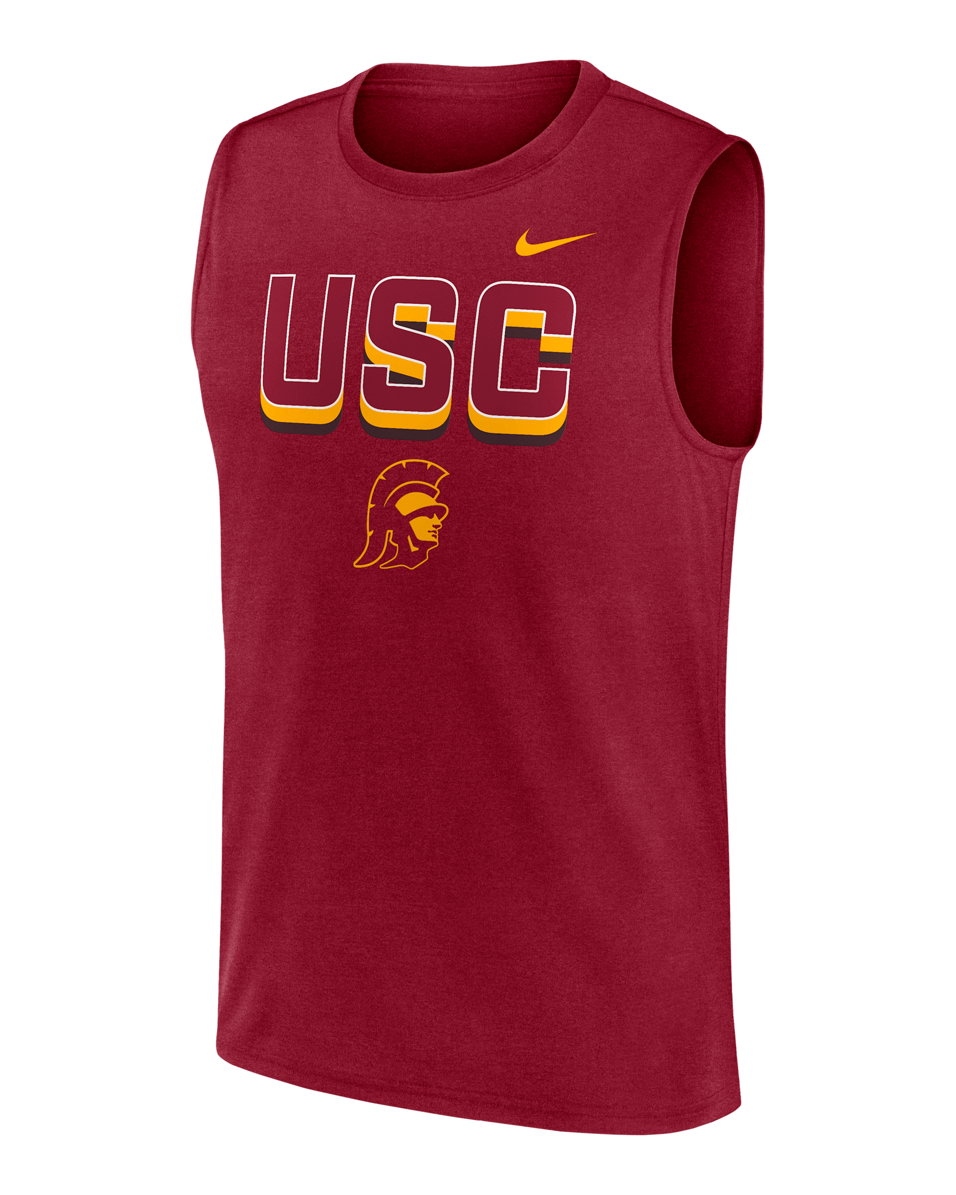Camiseta sin mangas universitaria Nike Dri-FIT para hombre USC ...
