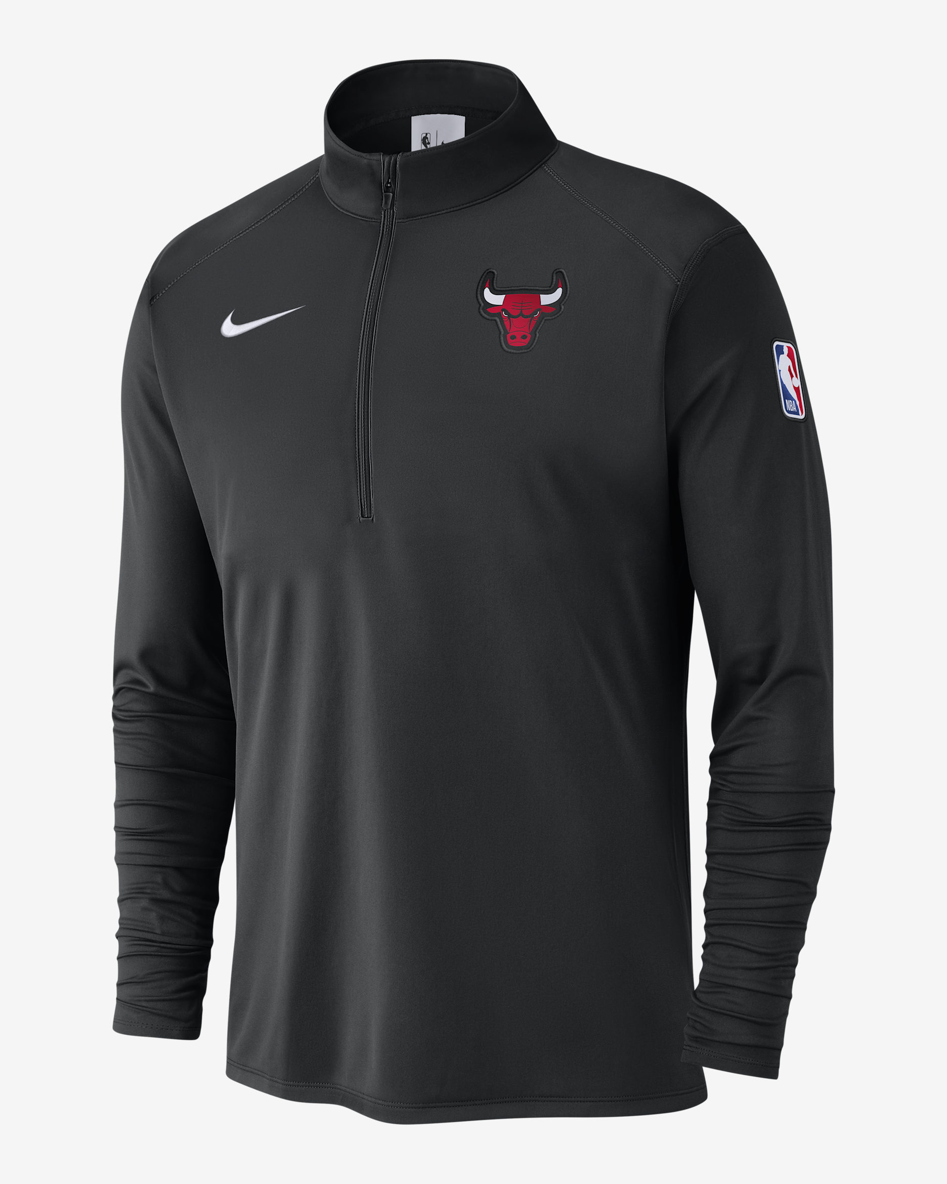 Chicago Bulls Men's Nike NBA 1/2-Zip Long-Sleeve Top. Nike.com