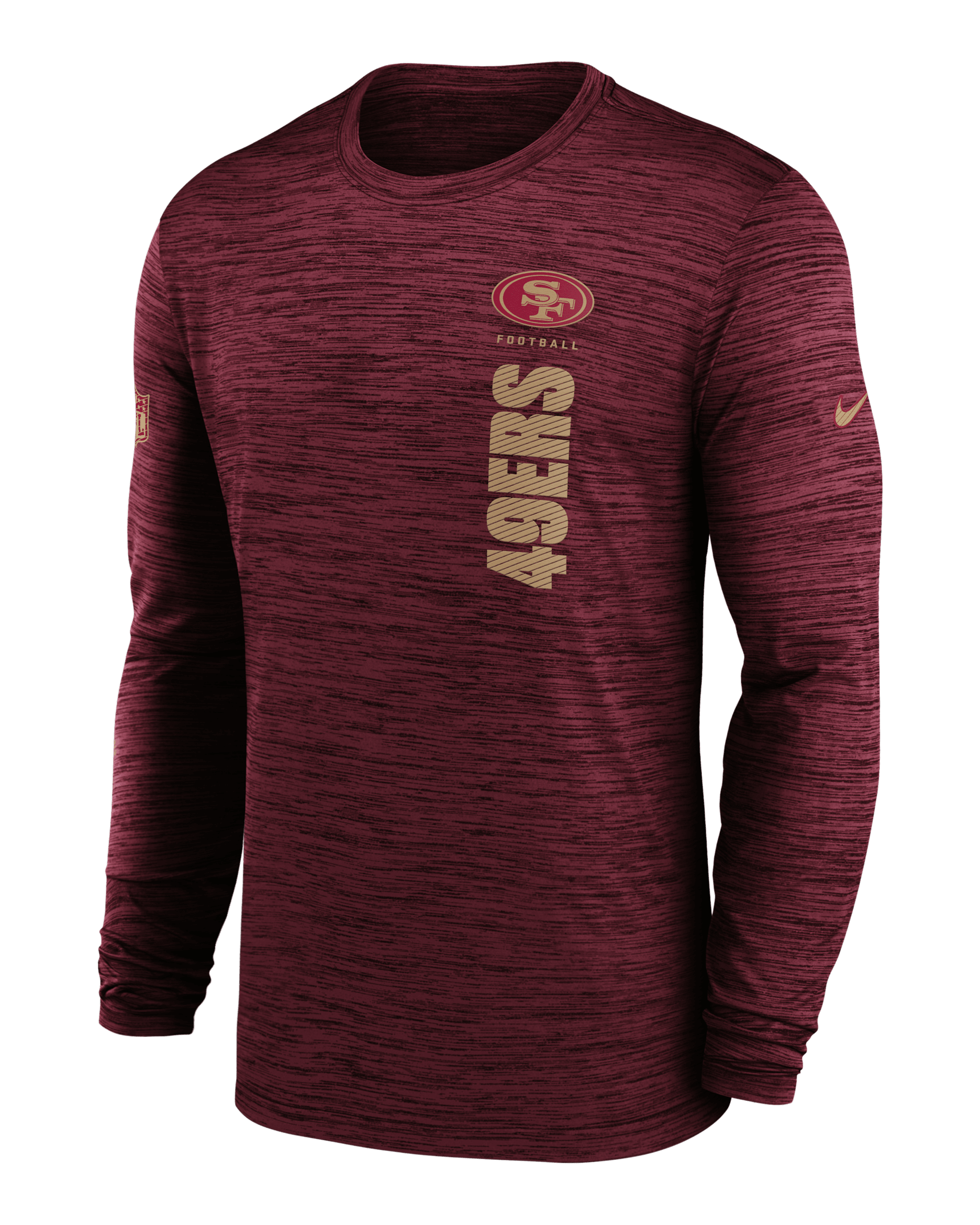 San Francisco 49ers Sideline Velocity Men's Nike Dri-FIT NFL Long ...