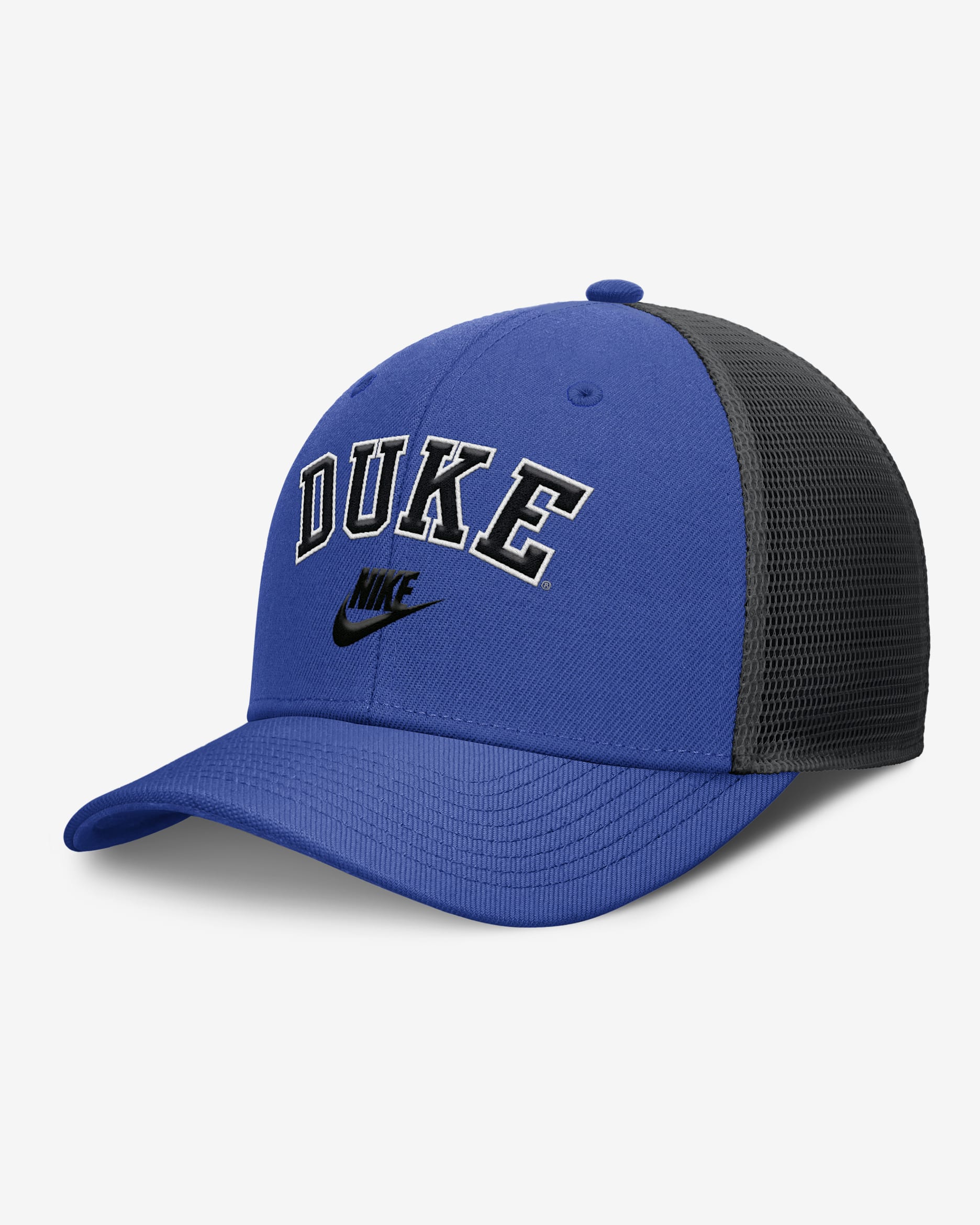Duke Legacy Arch Rise Men's Nike Dri-FIT College Trucker Adjustable Hat ...