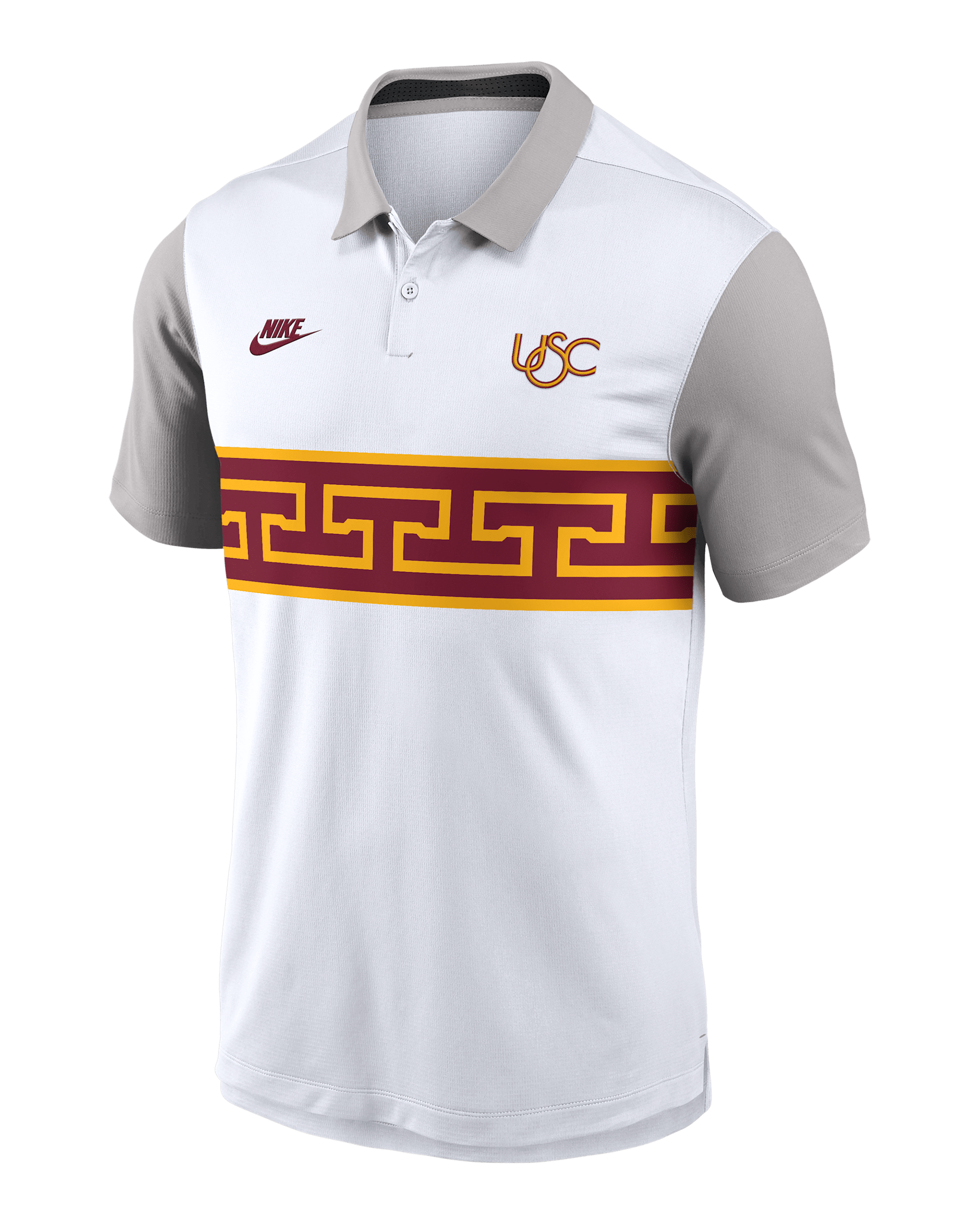 Polo universitario Nike Dri-FIT para hombre USC Athletic Prep Vapor ...