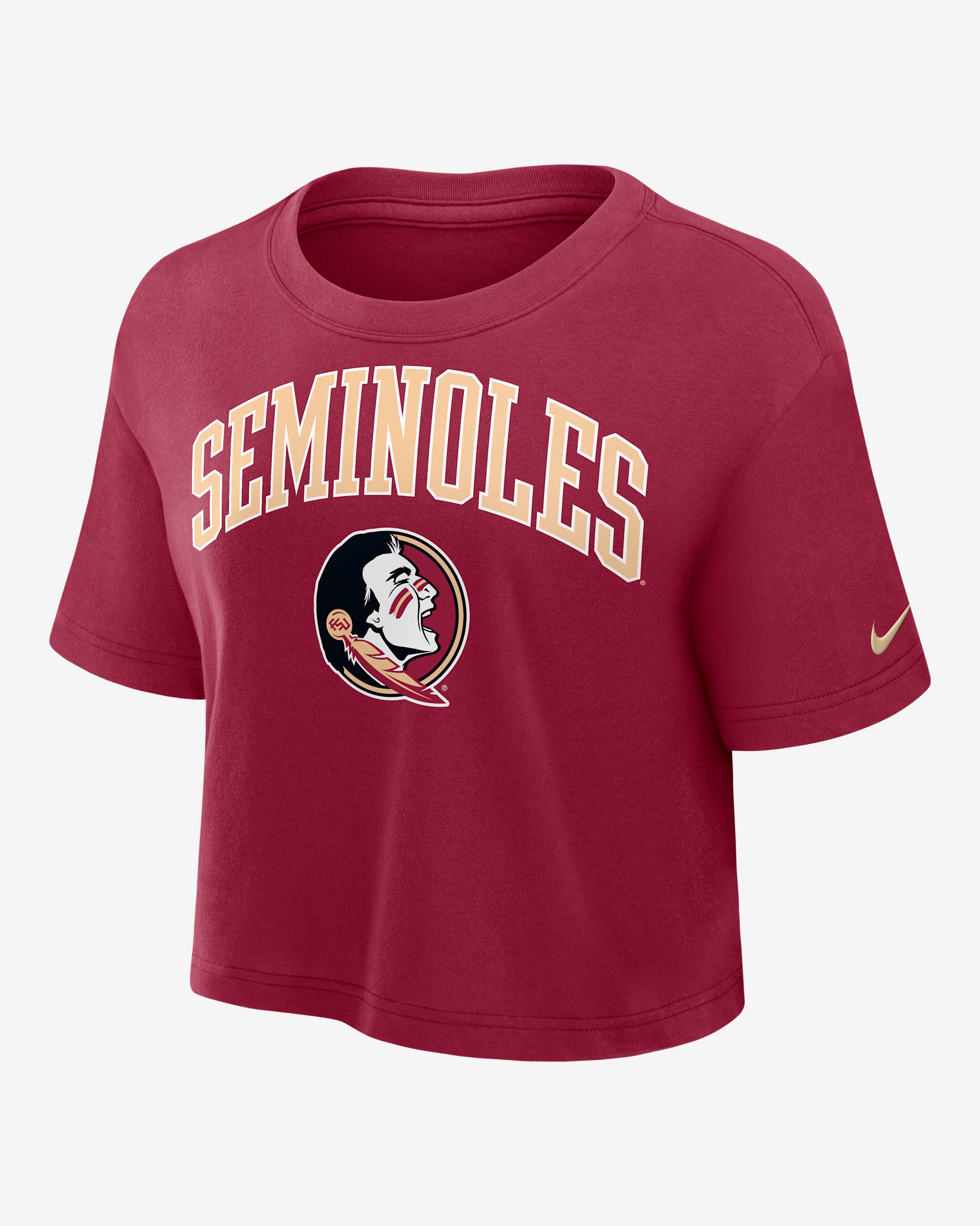 Florida State Athletic Prep Arch Women's Nike Dri-FIT College Cropped T ...