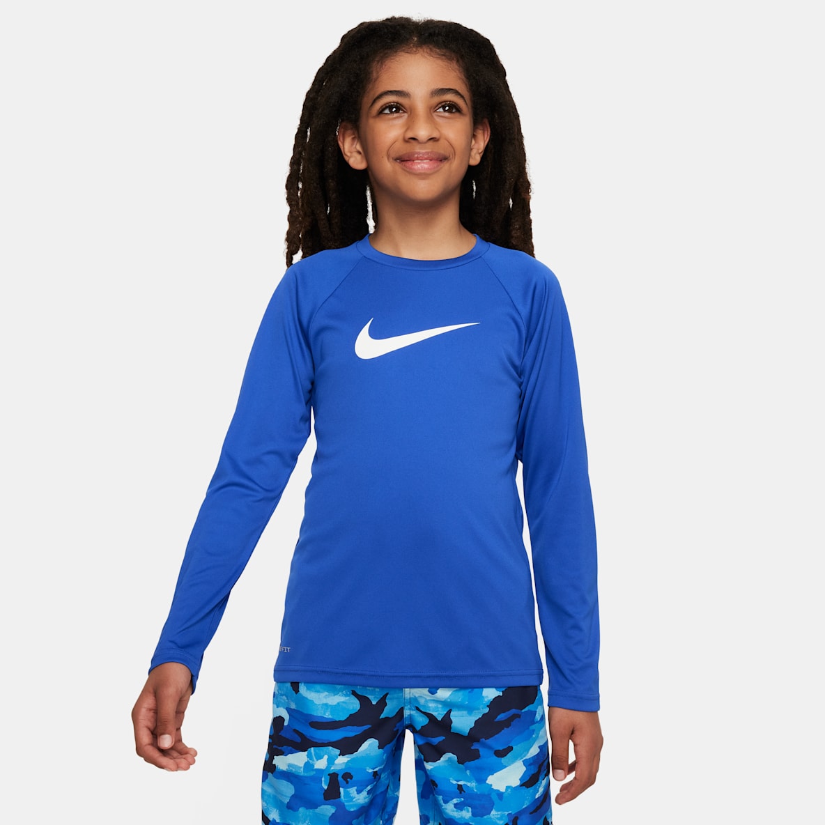 Blue Long Sleeve Shirts Swimwear. Nike.com