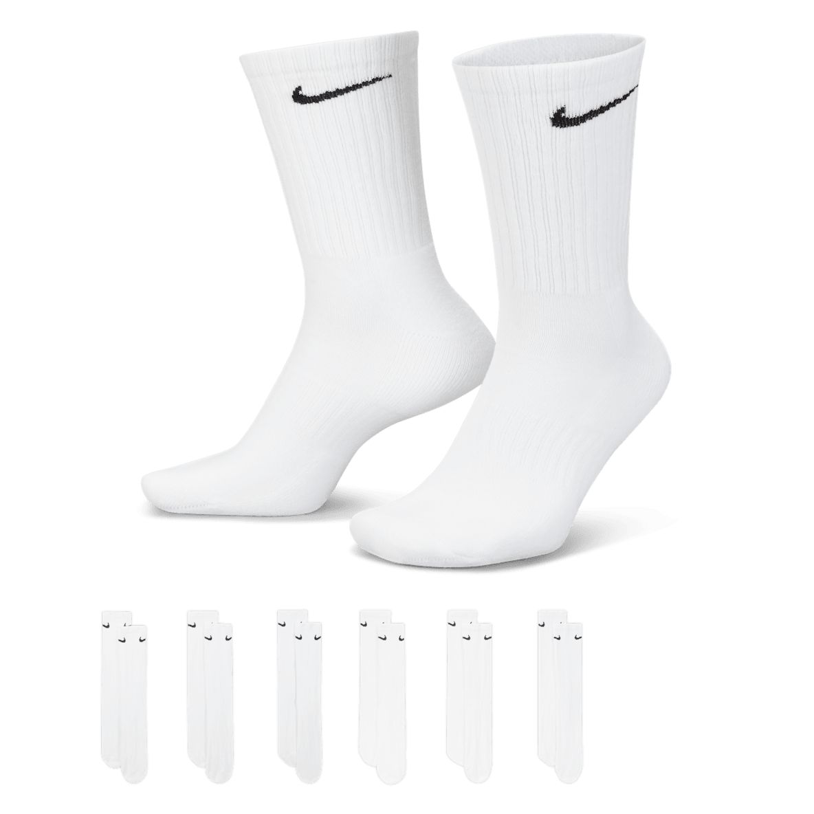 Crew White 6 Pack Socks Nike AU Crew White 6 Pack Socks Nike AU