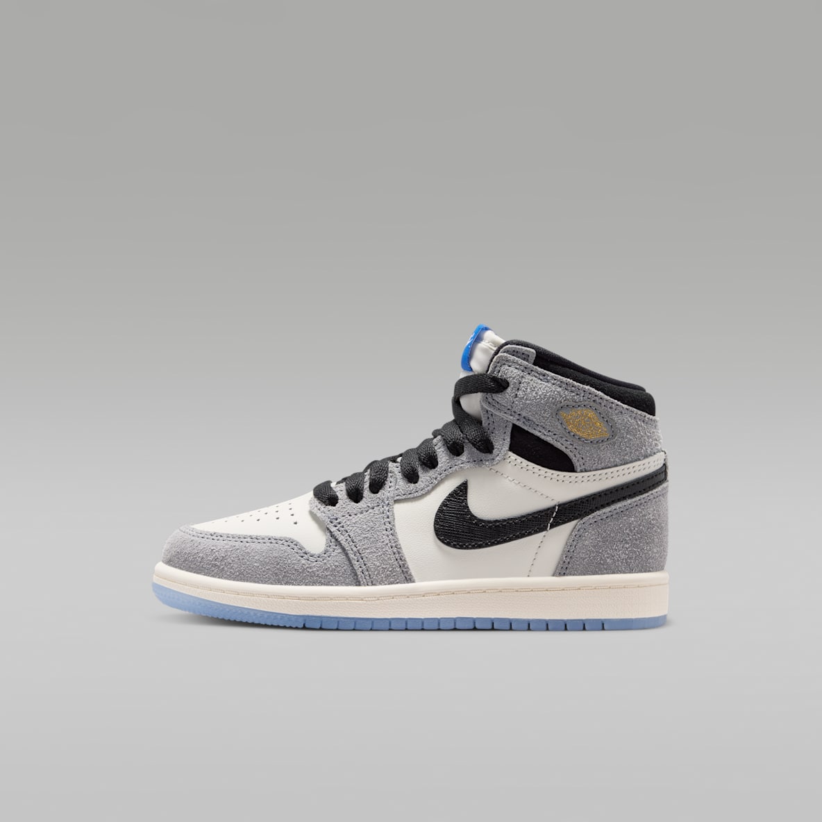 Grey Jordan 1 High Top. Nike JP
