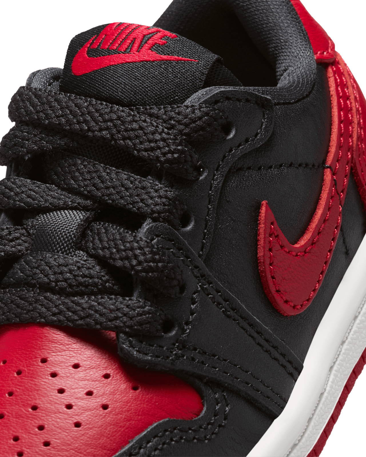 Toddler Jordan 1 Retro Low OG "Banned" 'Black and Varsity Red' Release ...