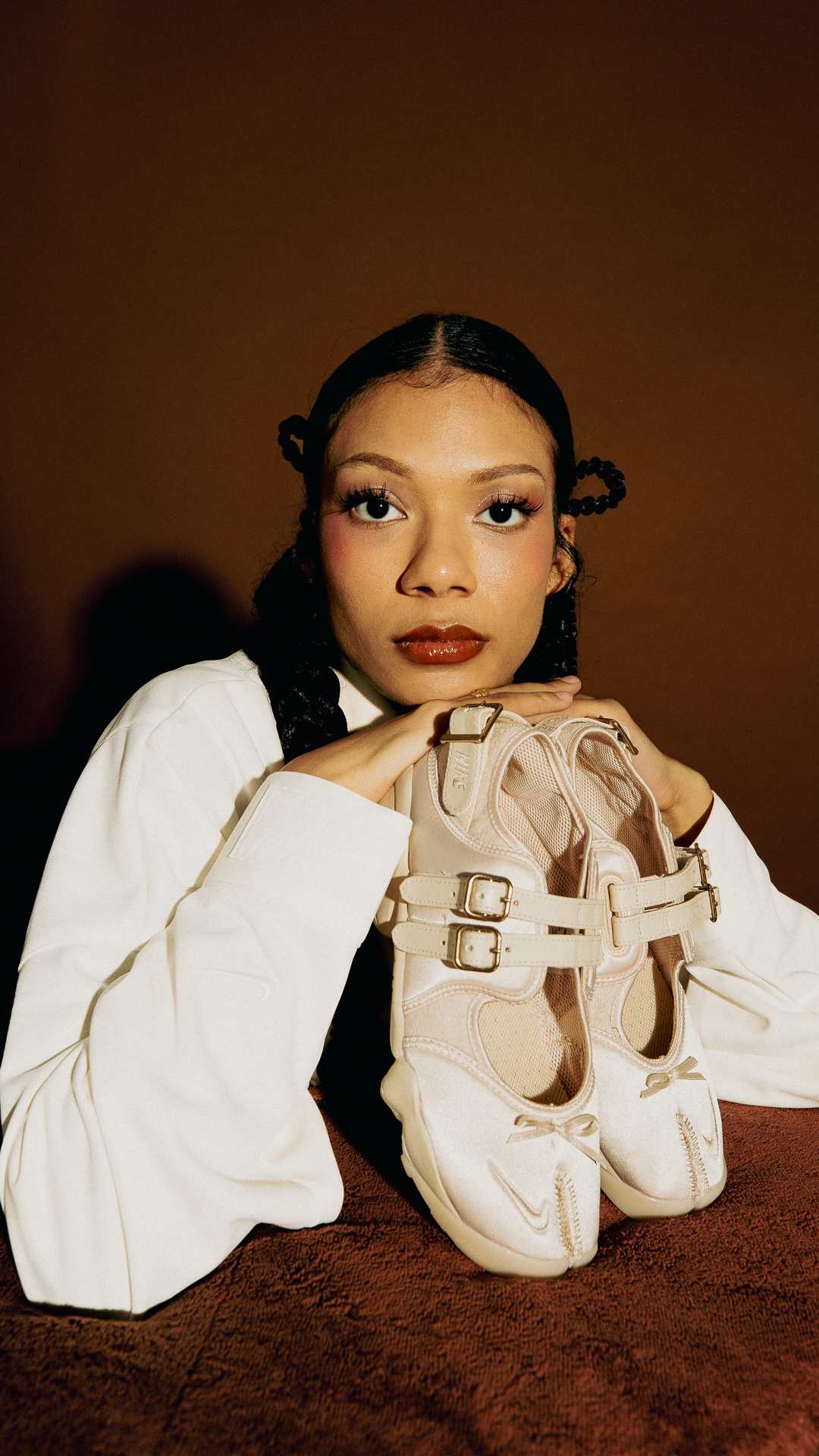 Air Rift Pearl White: Style Editorial. Nike SNKRS