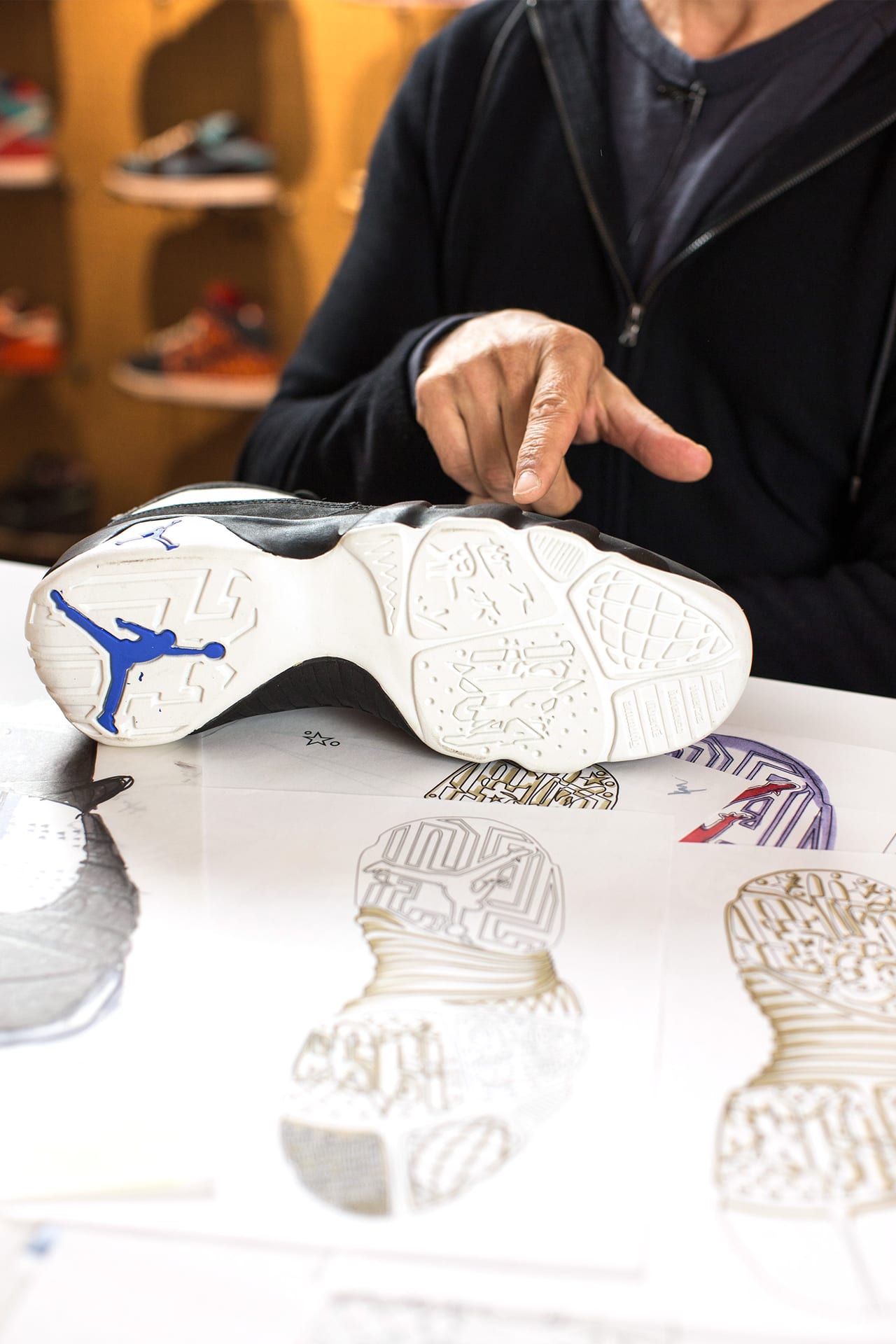 Achter het design: Air Jordan 9 Outsole. Nike SNKRS