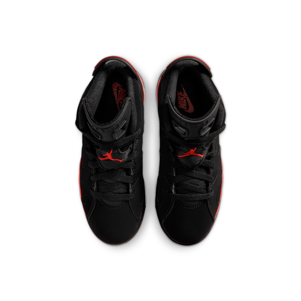 Little Kids' Jordan 6 Retro 'Infrared Salesman' Black and Light Crimson ...