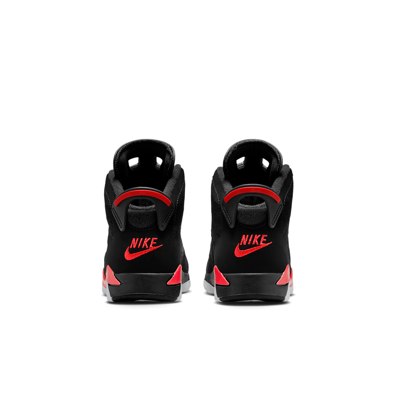 Little Kids' Jordan 6 Retro 'Infrared Salesman' Black and Light Crimson ...