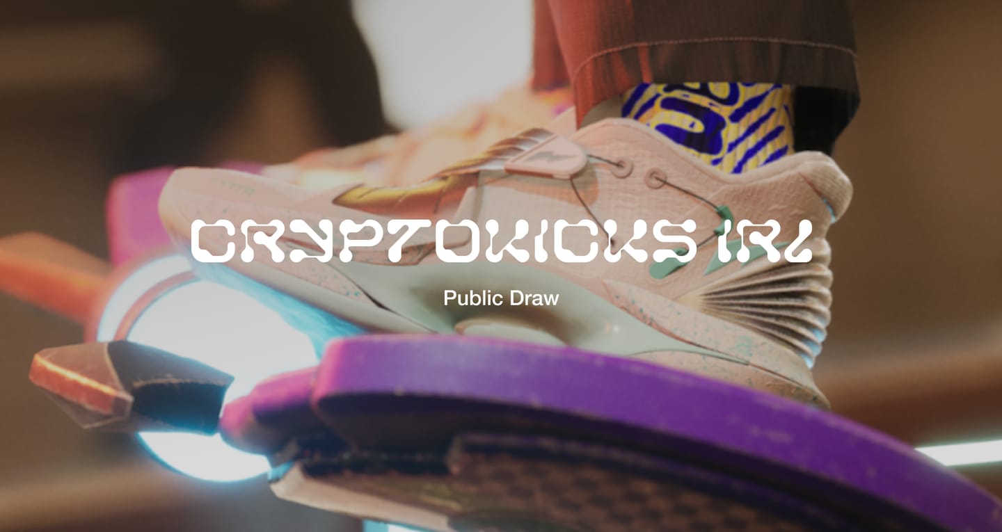 Nike x RTFKT - Cryptokicks iRL Public Draw. Nike SNKRS