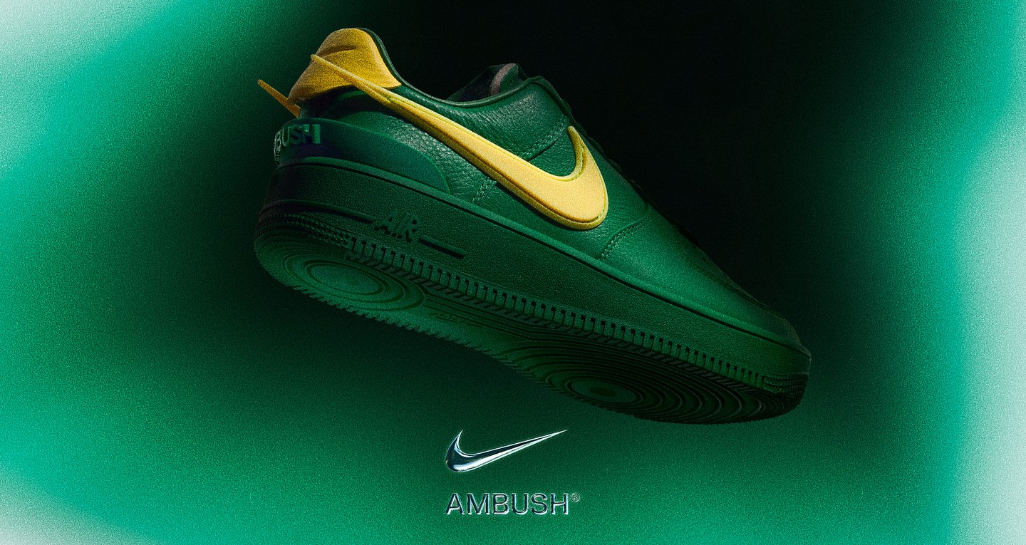Air Force 1 x AMBUSH® 'Pine Green and Citron' (DV3464-300) Release Date ...
