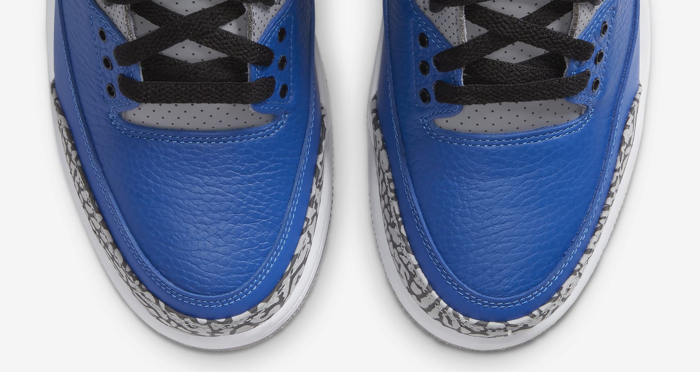 Lanseringsdato for Air Jordan 3 «Blue Cement». Nike SNKRS