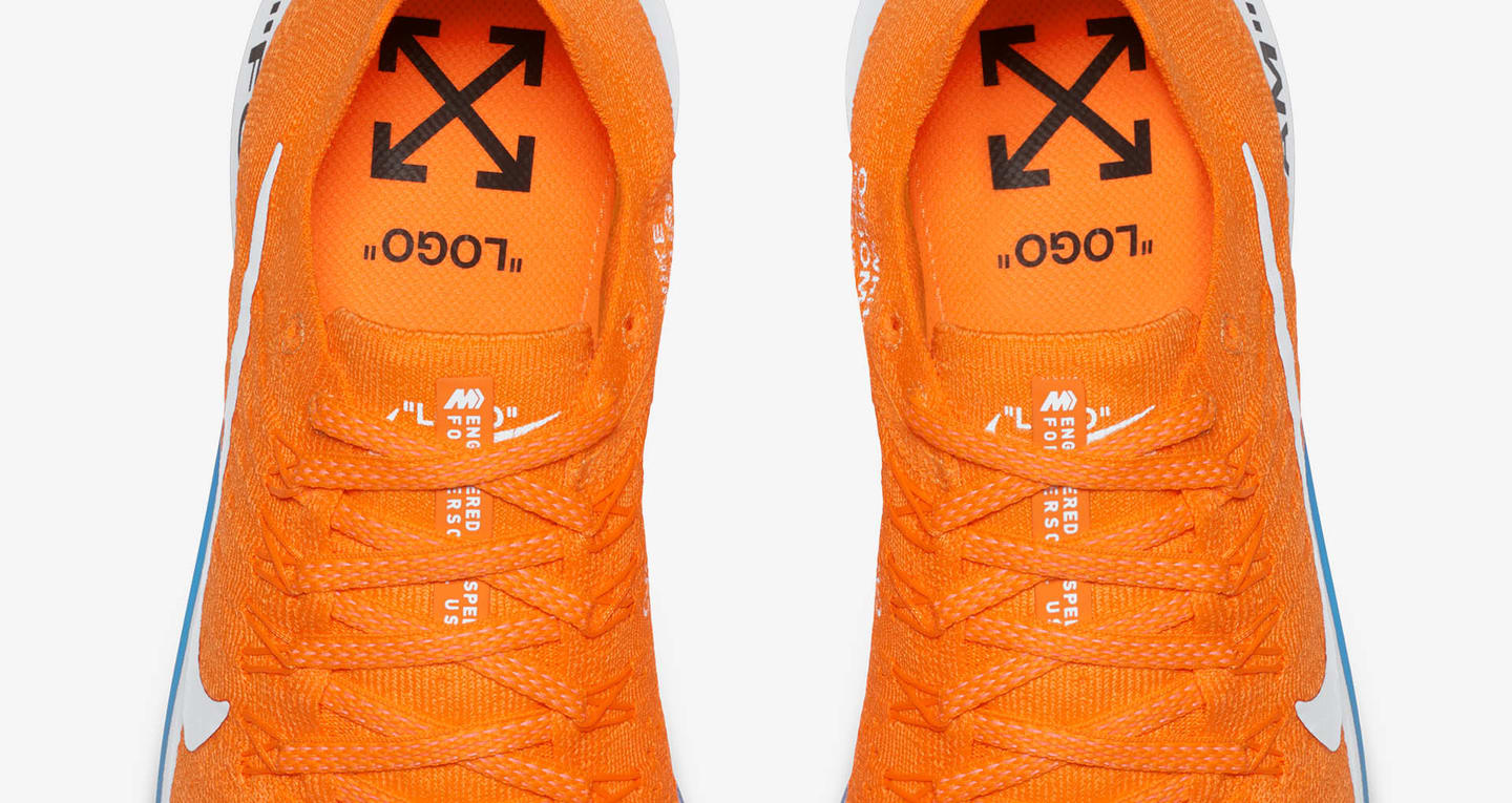 Nike Zoom Fly Mercurial Flyknit Off-White 'Total Orange & Volt & White ...