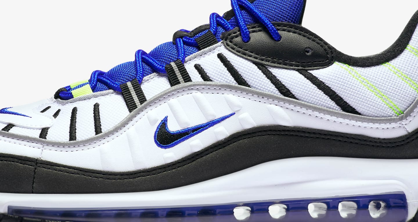 Nike Air Max 98 'White & Black & Racer Blue' Release Date. Nike SNKRS
