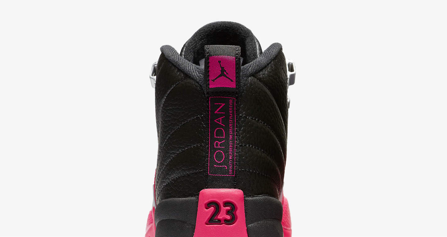 Girls' Air Jordan 12 Retro 'Black & Deadly Pink' Release Date. Nike SNKRS