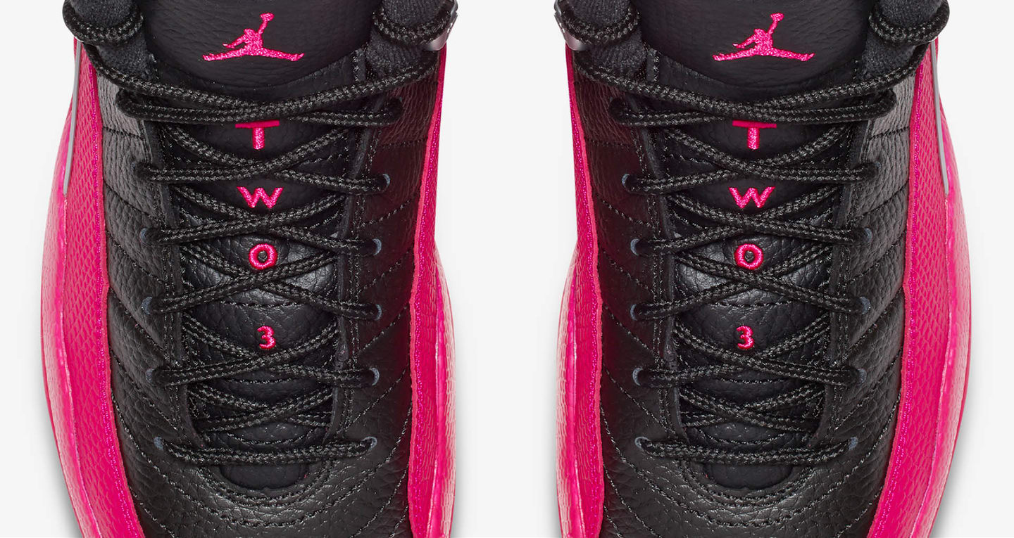 Girls' Air Jordan 12 Retro 'Black & Deadly Pink' Release Date. Nike SNKRS