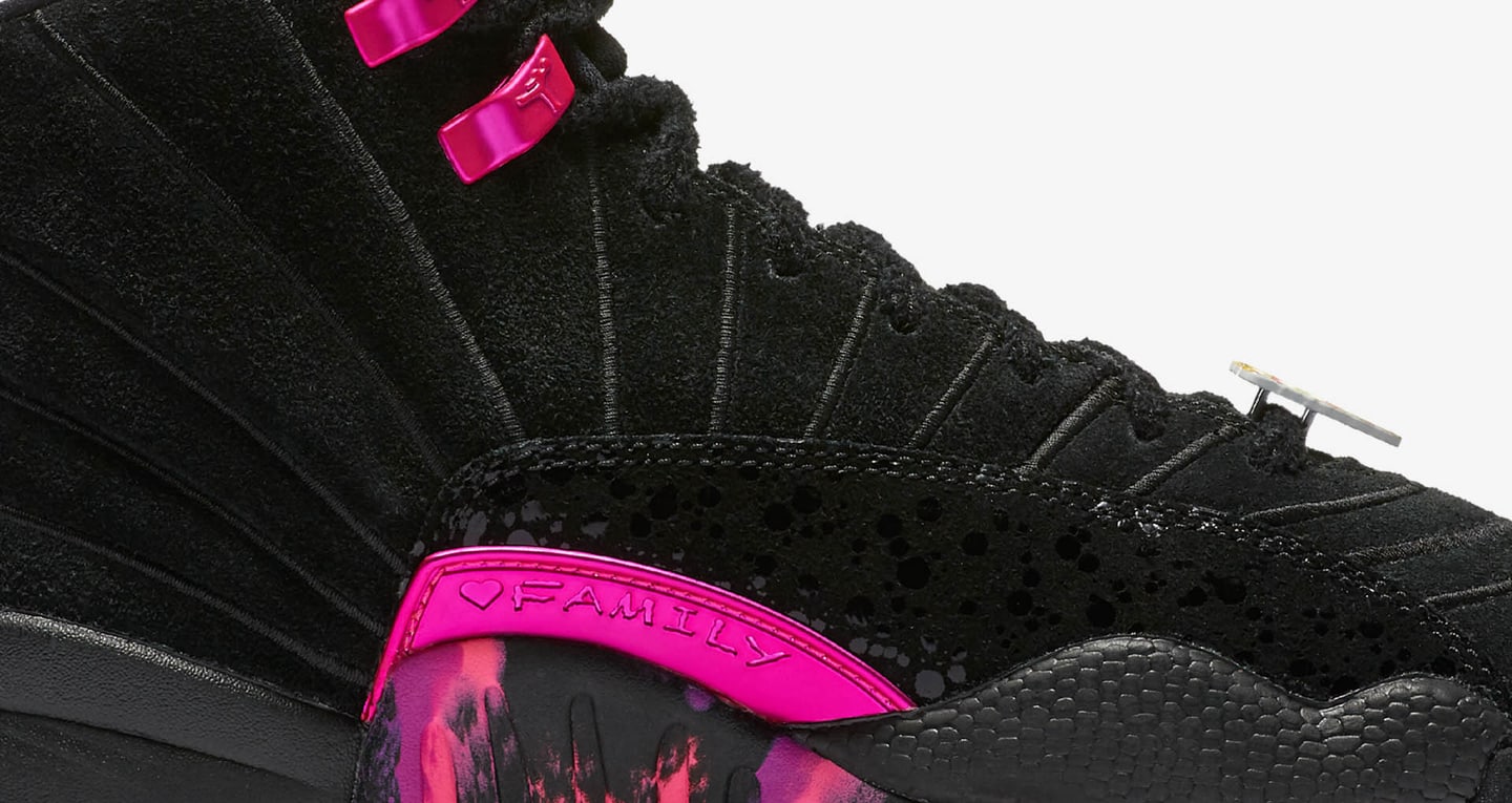 Air Jordan 12 Retro BG Doernbecher Freestyle 2017 'Black & Pink Blast ...