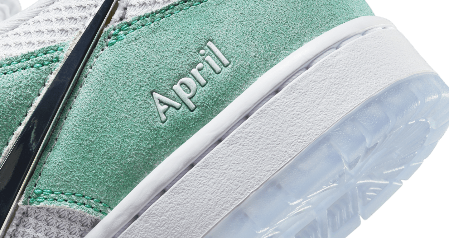 Nike SB x April Skateboards Dunk Low Pro 'White and Multi-Colour ...