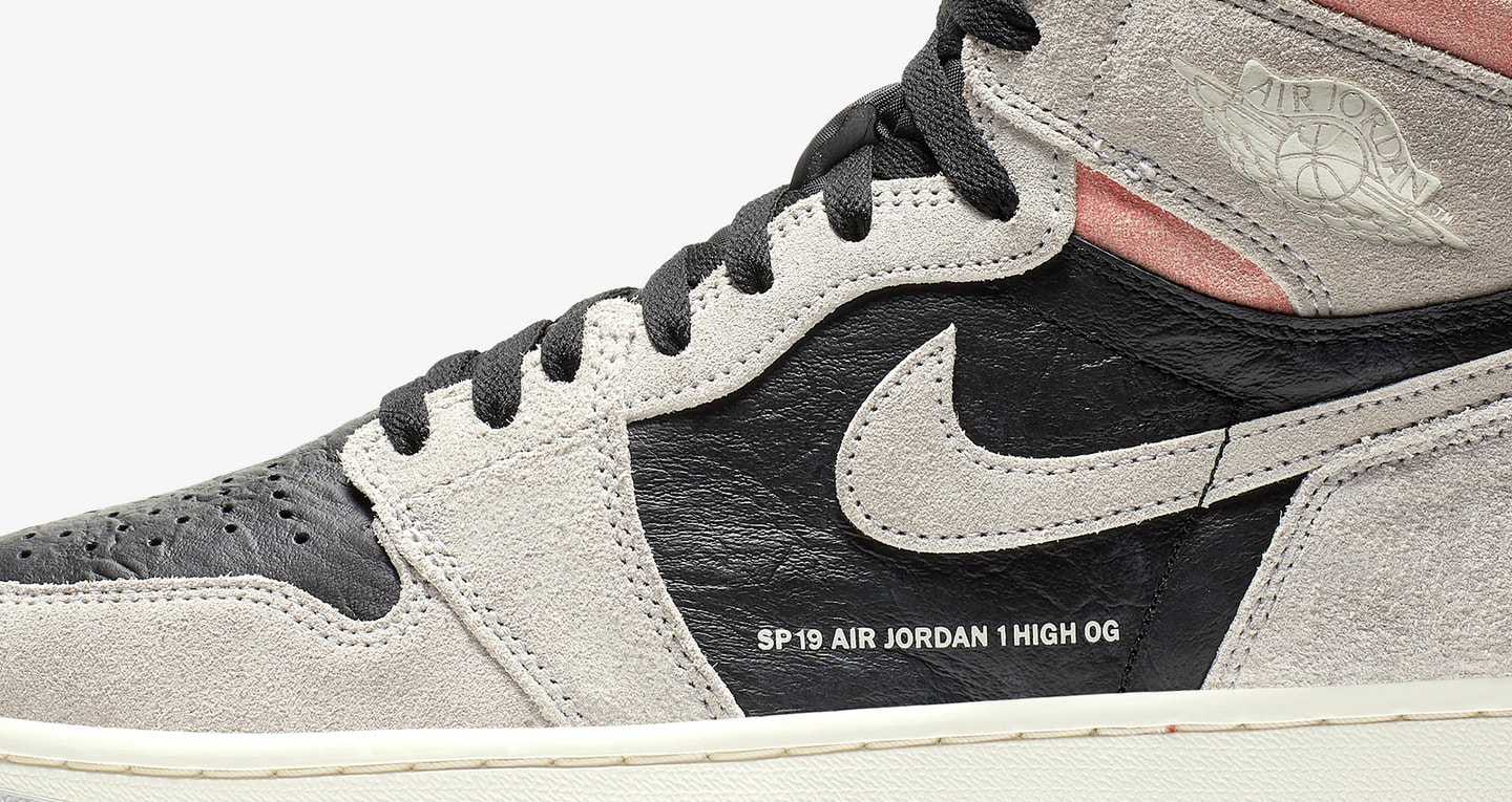 Air Jordan 1 High OG 'Neutral Grey & Hyper Crimson & Black' Release ...