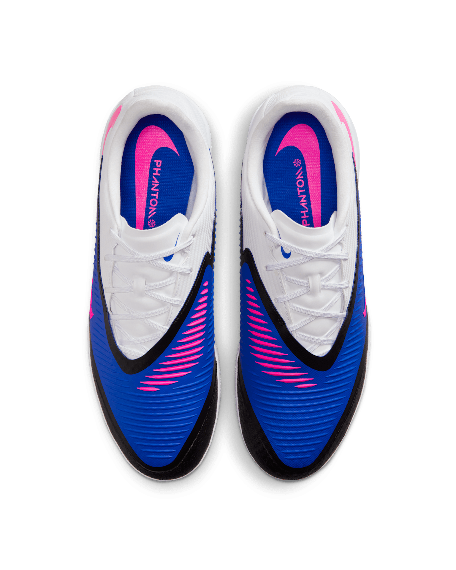 Tacos de fútbol para cancha de interiores Nike Phantom 6 Low Academy ...