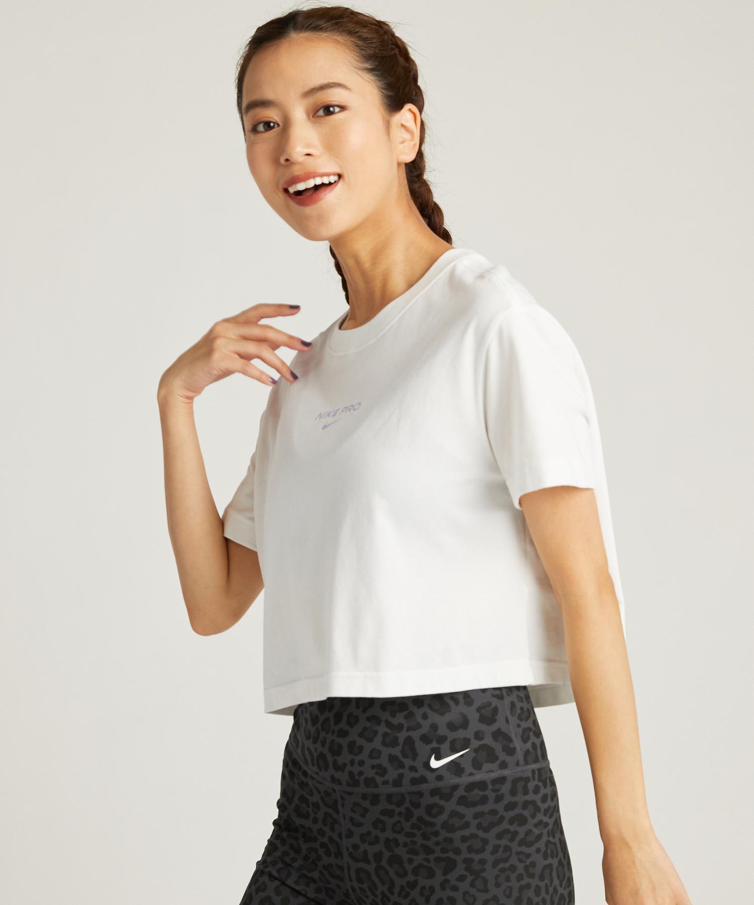 Nike Pro Women's Dri-FIT Short-Sleeve Cropped Tee. Nike JP