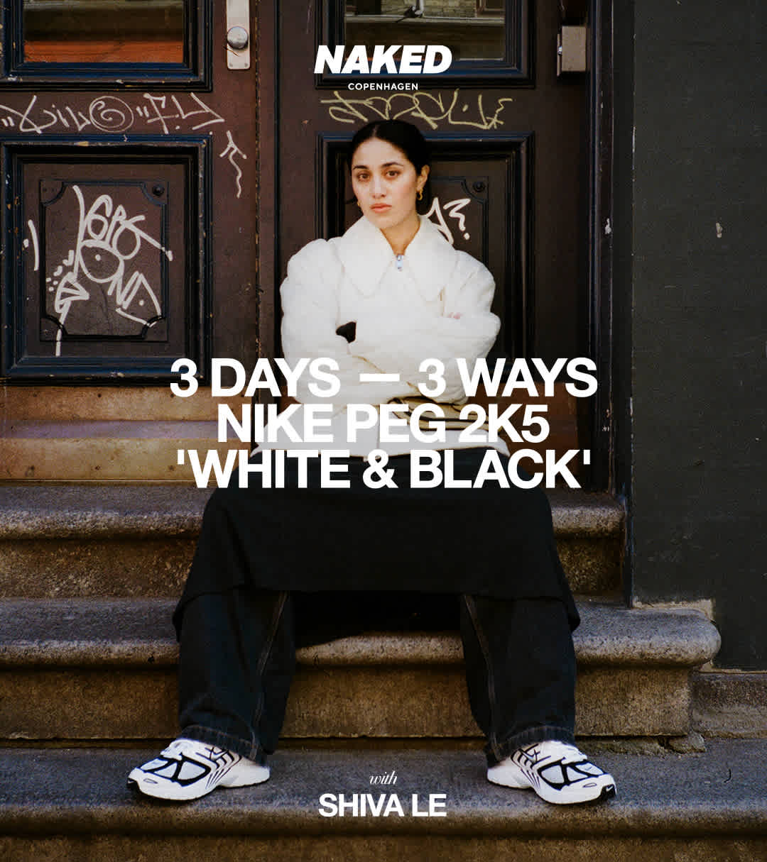 3 Days 3 Ways - Nike Peg 2K5 'White & Black' with Shiva Le. Nike SNKRS