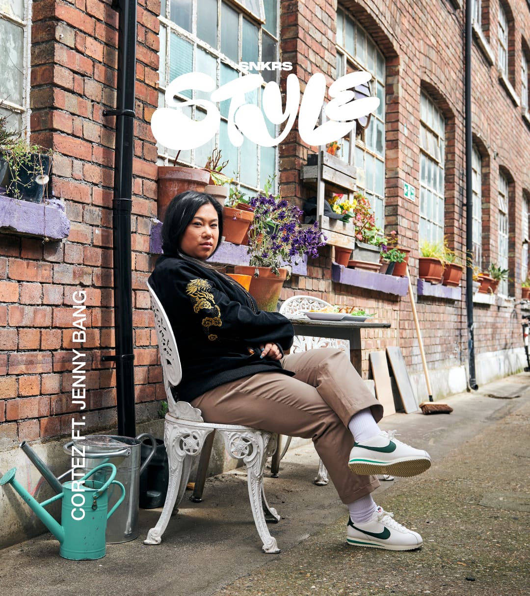 SNKRS Style: Cortez x Jenny Bang. Nike SNKRS
