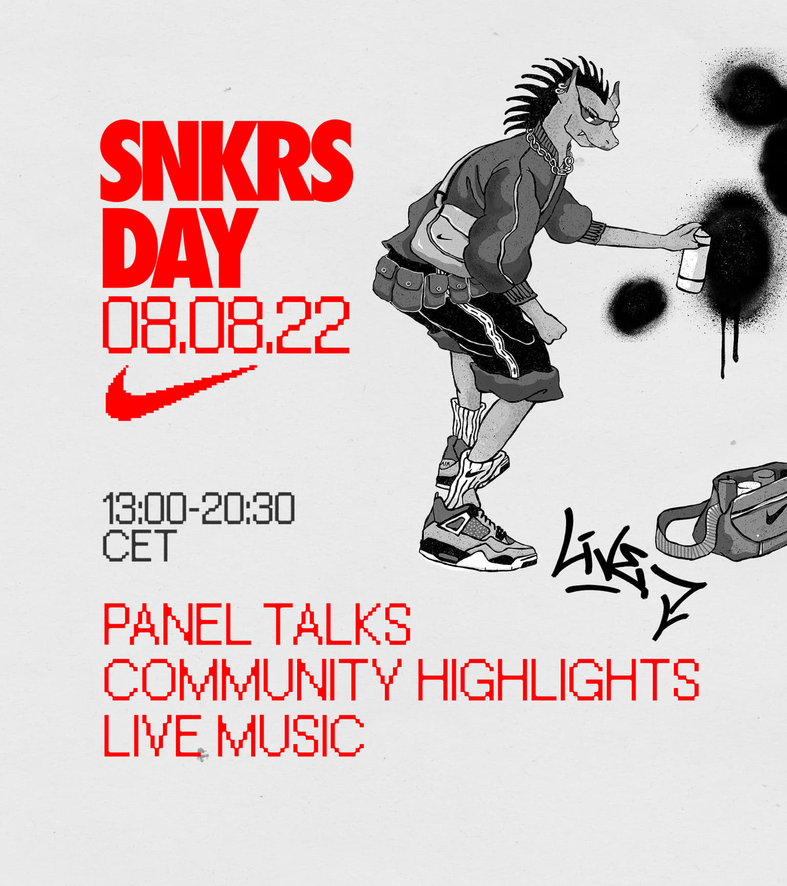 SNKRS Day Agenda. Nike SNKRS