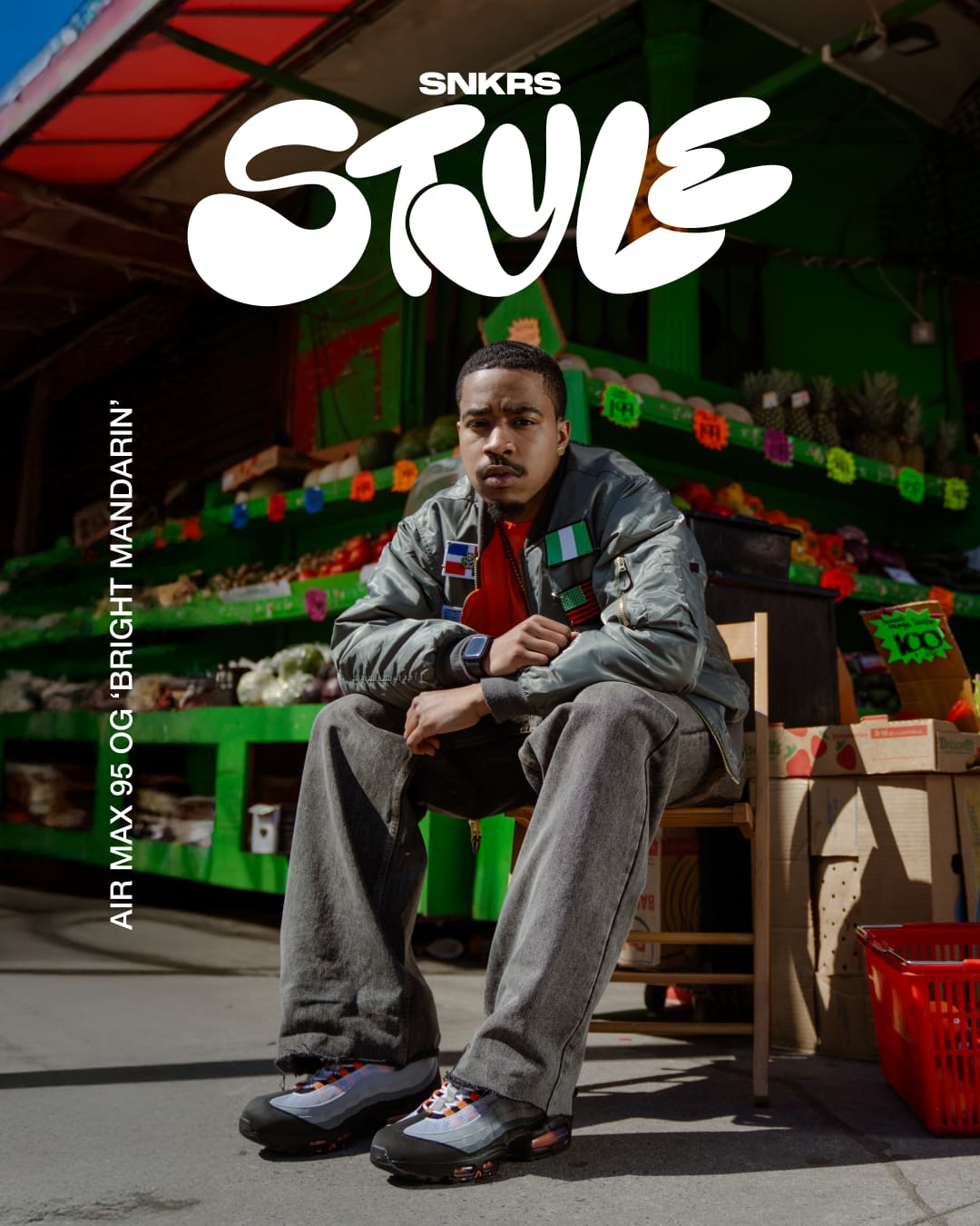 SNKRS Style: Air Max 95 OG "Bright Mandarin". Nike SNKRS