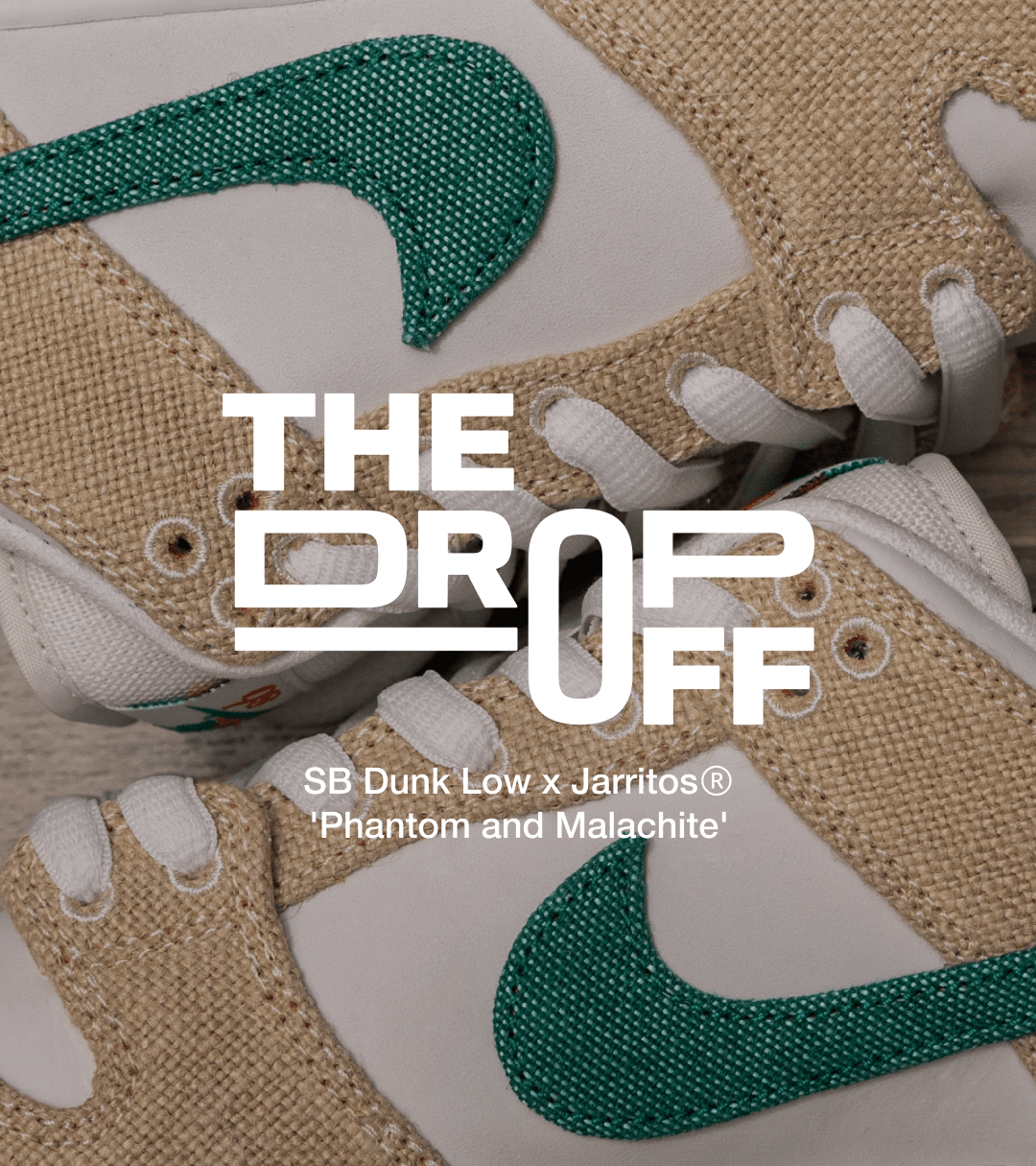 The Drop-Off: SB Dunk Low x Jarritos® 'Phanton and Malachite'. Nike SNKRS