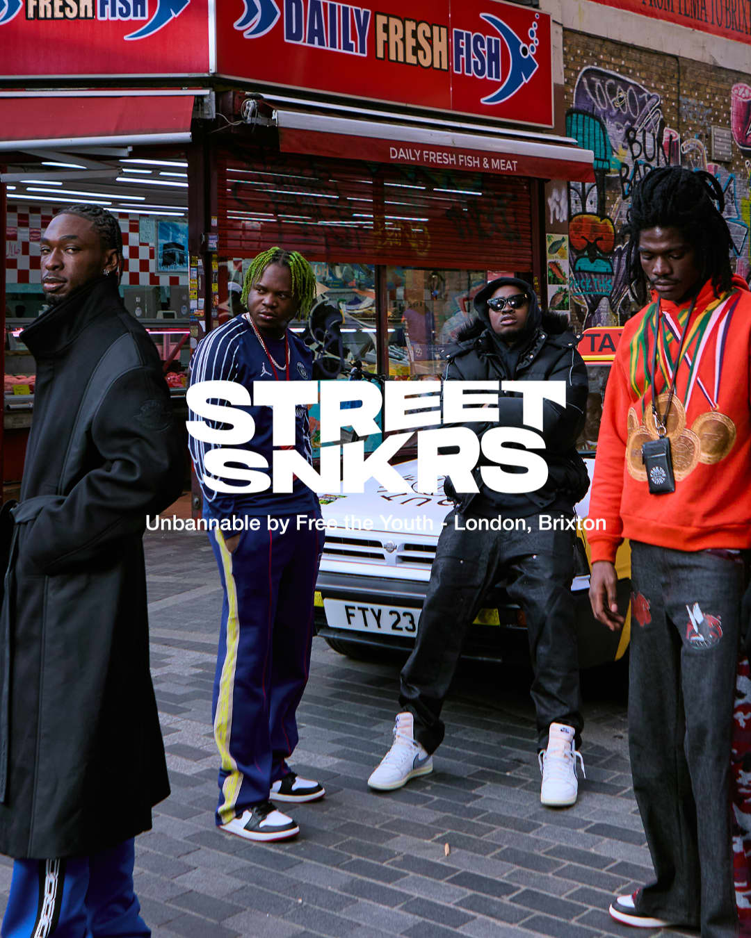 Street SNKRS: Unbannable by Free the Youth - London, Brixton. Nike SNKRS