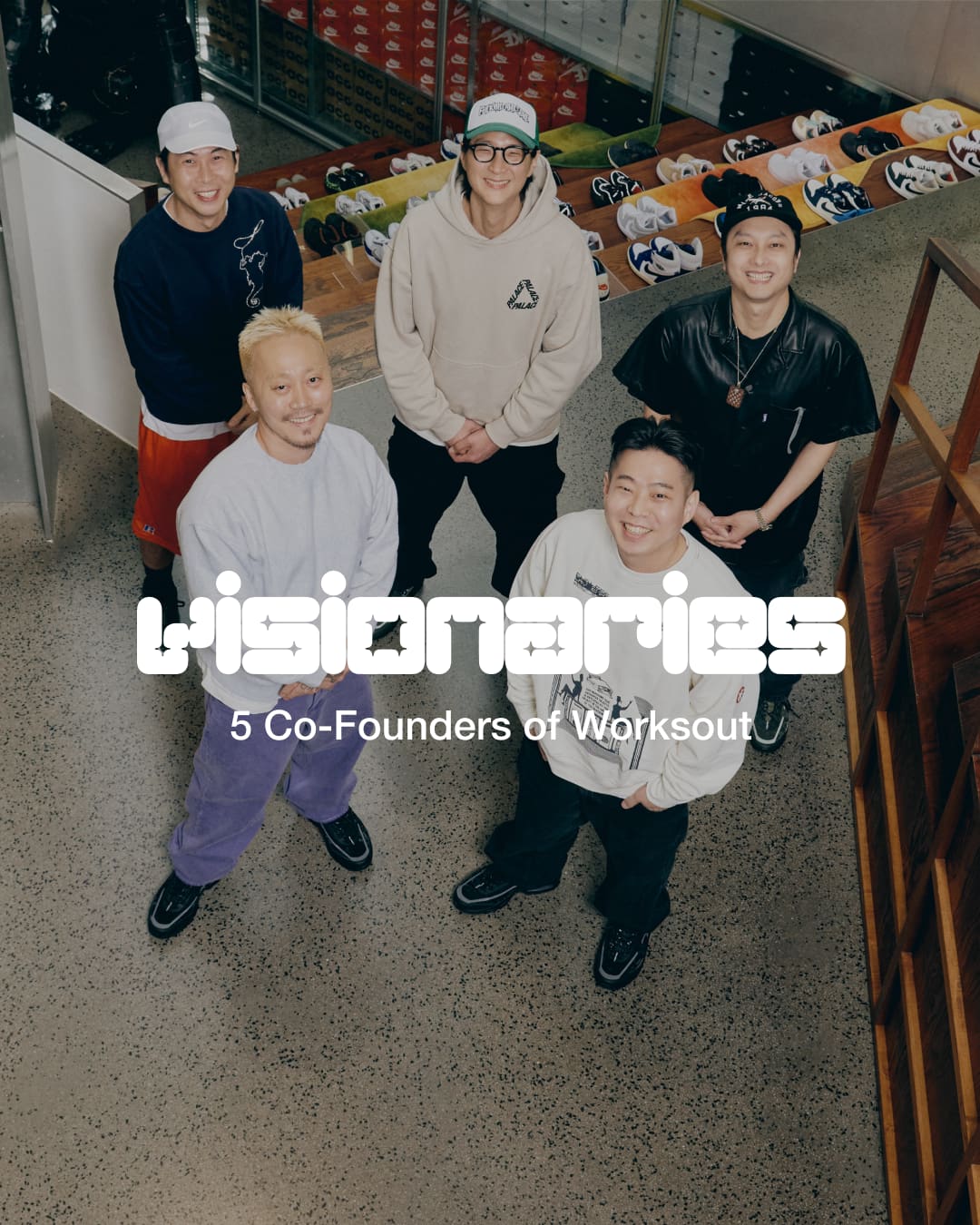 【NIKE公式】SNKRS Visionaries：5 Co-Founders of Worksout. Nike SNKRS