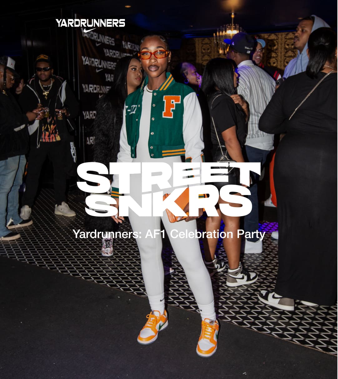 Street SNKRS - Yardrunners: AF1 Celebration Party. Nike SNKRS