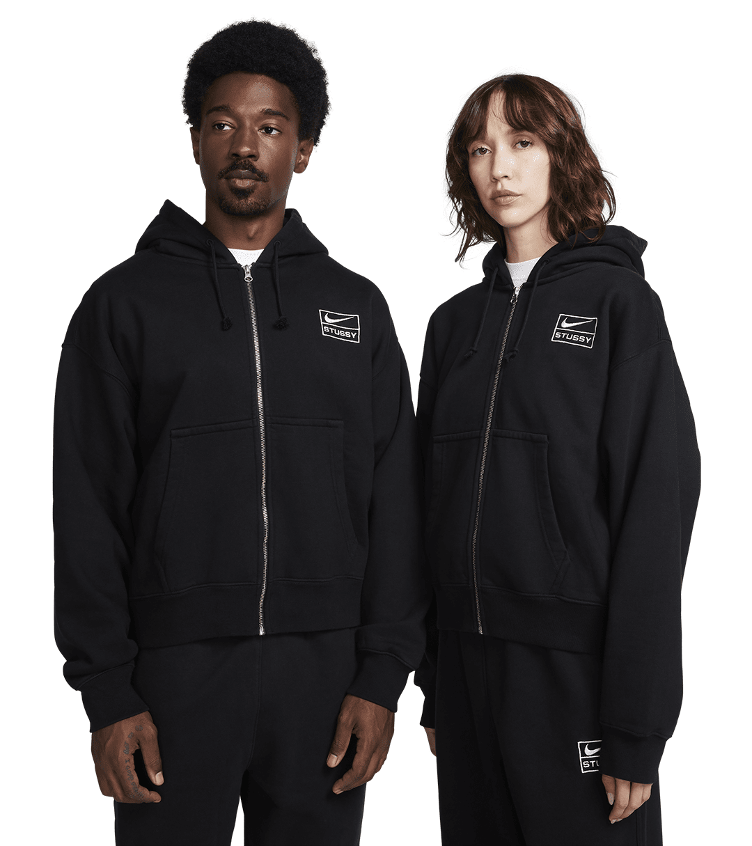 Nike x Stüssy Full-Zip Fleece Hoodie. Nike SNKRS