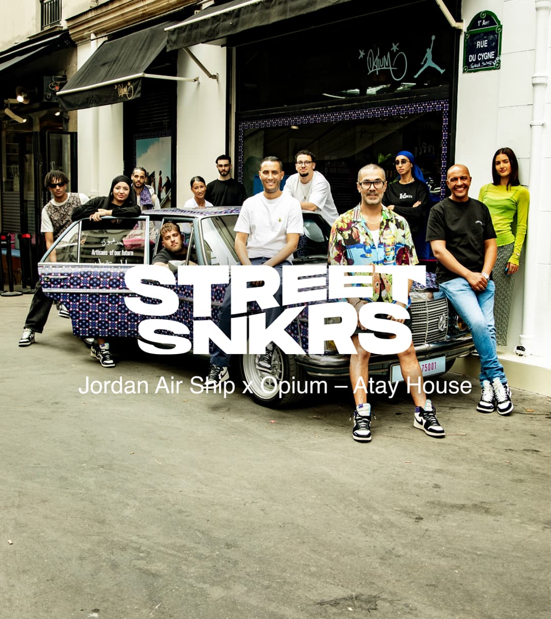 Street SNKRS: Jordan Air Ship x Opium - Atay House. Nike SNKRS