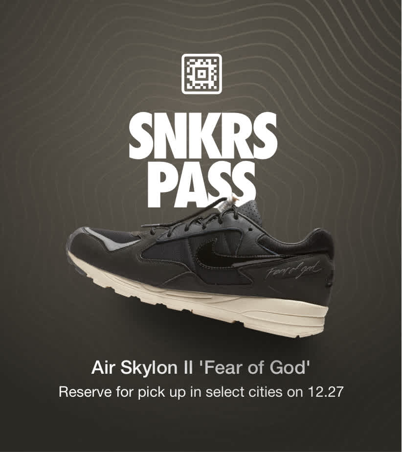 Air Skylon 2 'Fear of God' Black SNKRS Pass Select Cities. Nike SNKRS