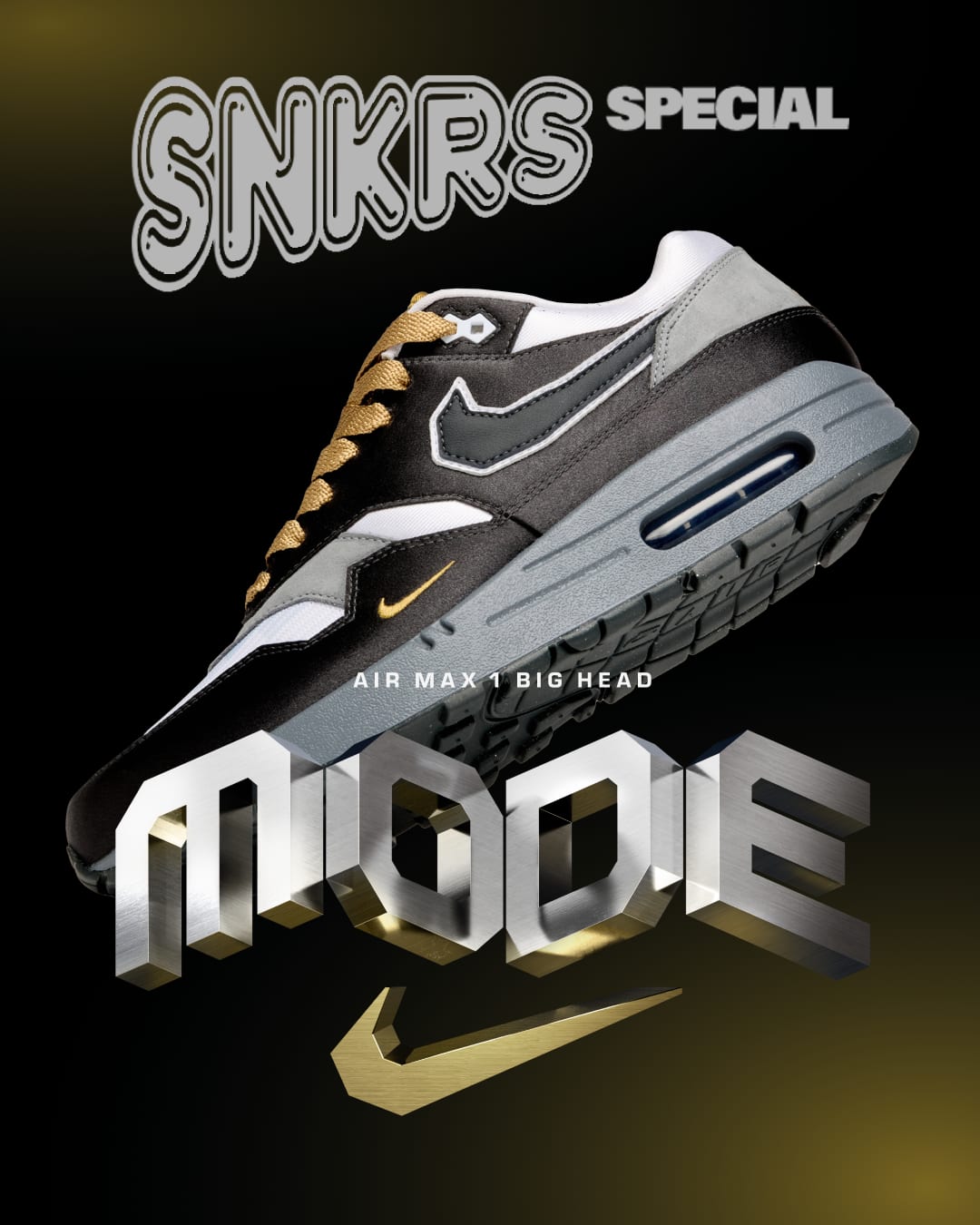 SNKRS Special: Air Max 1 Big Head 'Mode'. Nike SNKRS