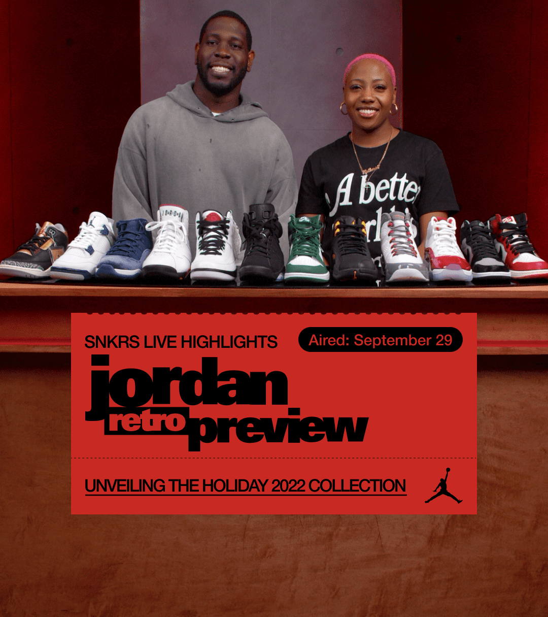 SNKRS Live Highlights: Jordan Retro Preview — Holiday 2022 Collection ...