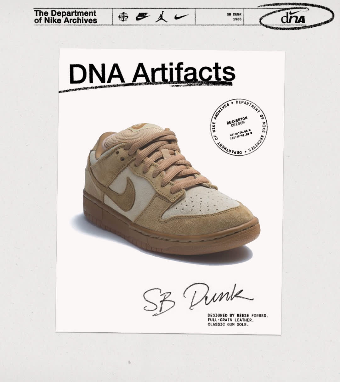 DNA Artifacts - SB Dunk. Nike SNKRS